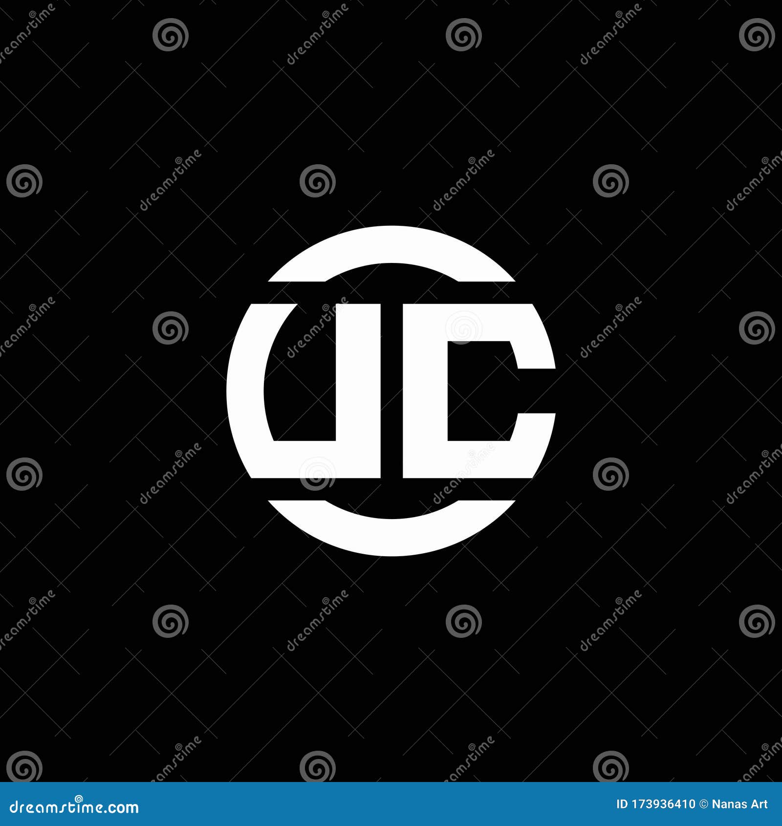 UC Logo Monogram Isolated on Circle Element Design Template Stock ...