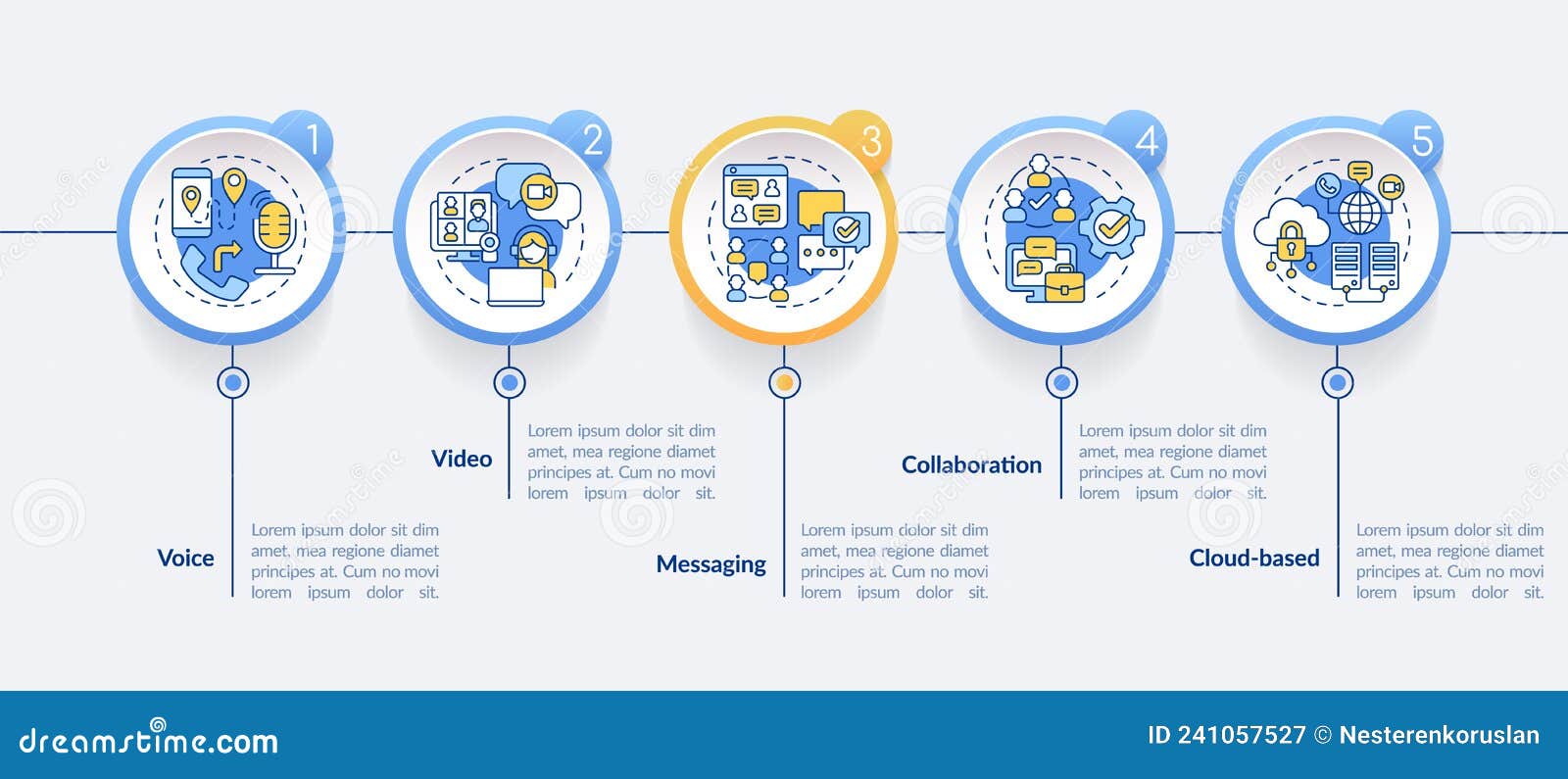 UCaaS Functions Circle Infographic Template Stock Vector - Illustration ...