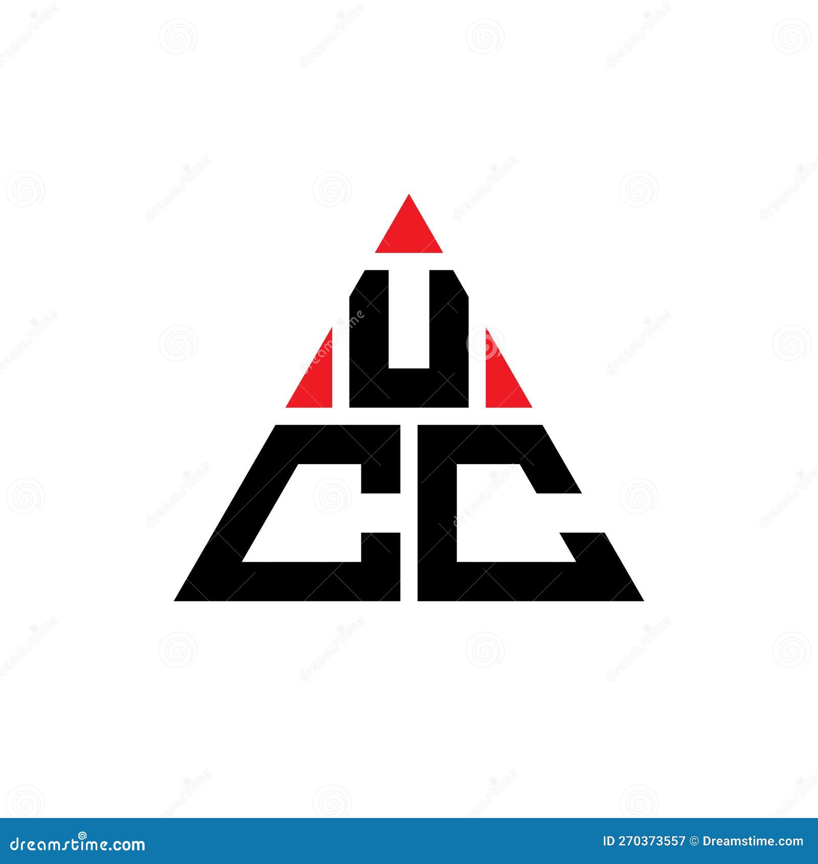UCC Triangle Letter Logo Design with Triangle Shape. UCC Triangle Logo ...