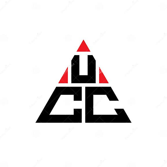 UCC Triangle Letter Logo Design with Triangle Shape. UCC Triangle Logo ...