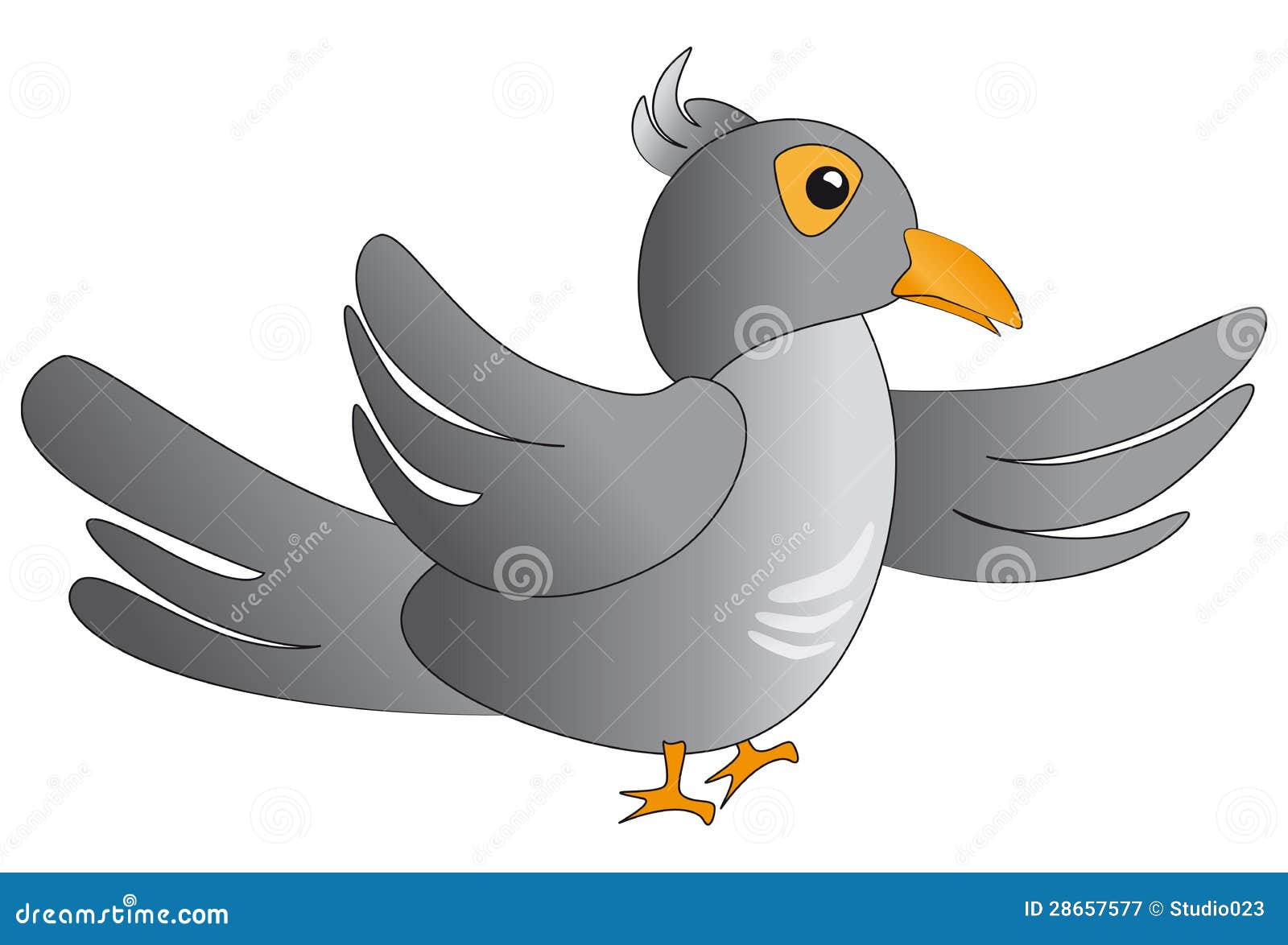 Uccello del cuculo illustrazione vettoriale. Illustrazione di sorriso ...