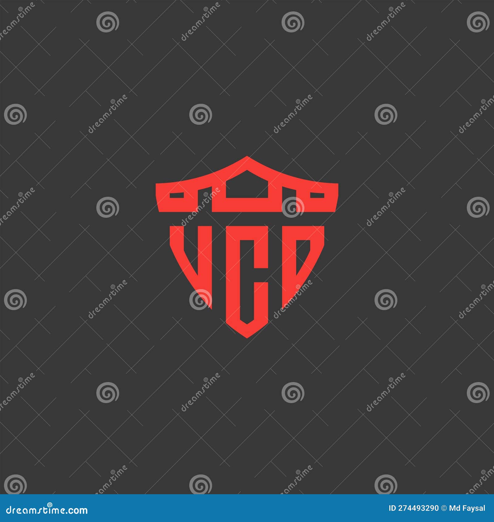 Ucd Emblem Abstract Monogram Letter Mark Vector Logo Template Stock ...