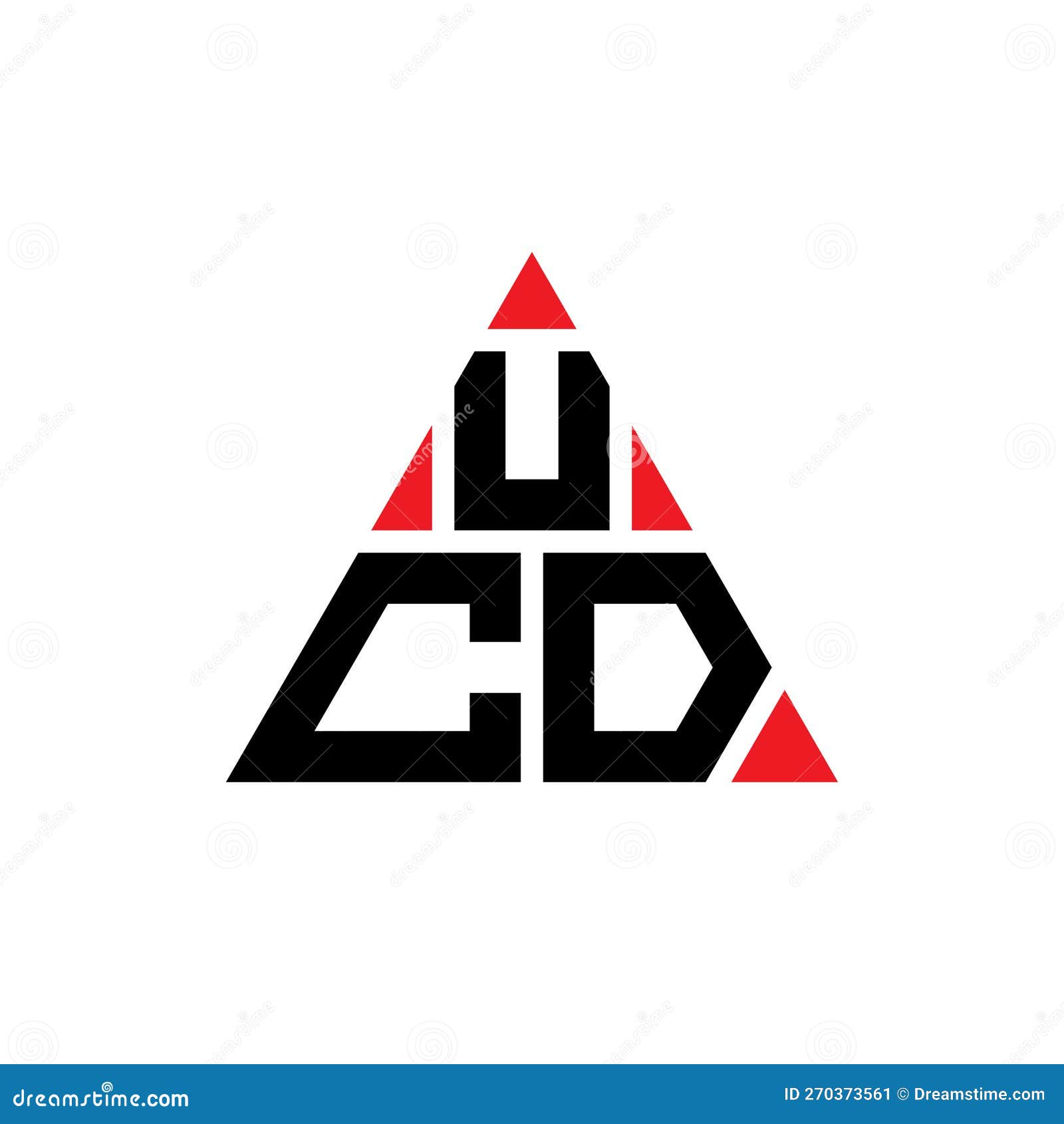 UCD Triangle Letter Logo Design with Triangle Shape. UCD Triangle Logo ...