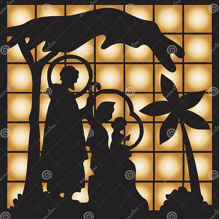 Ucha santamente ilustração stock. Ilustração de testamento - 79920223