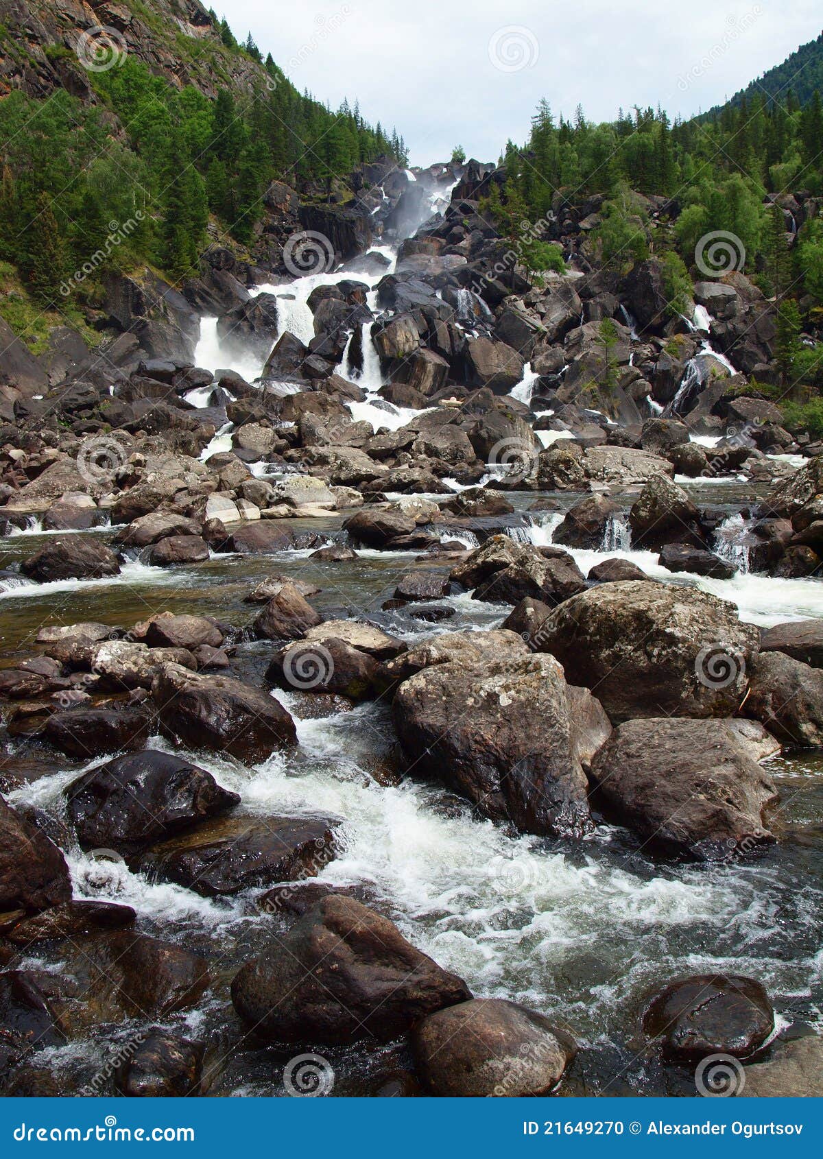 Uchar Falls, Mountain Altai Stock Photo - Image of landscape, exotic ...
