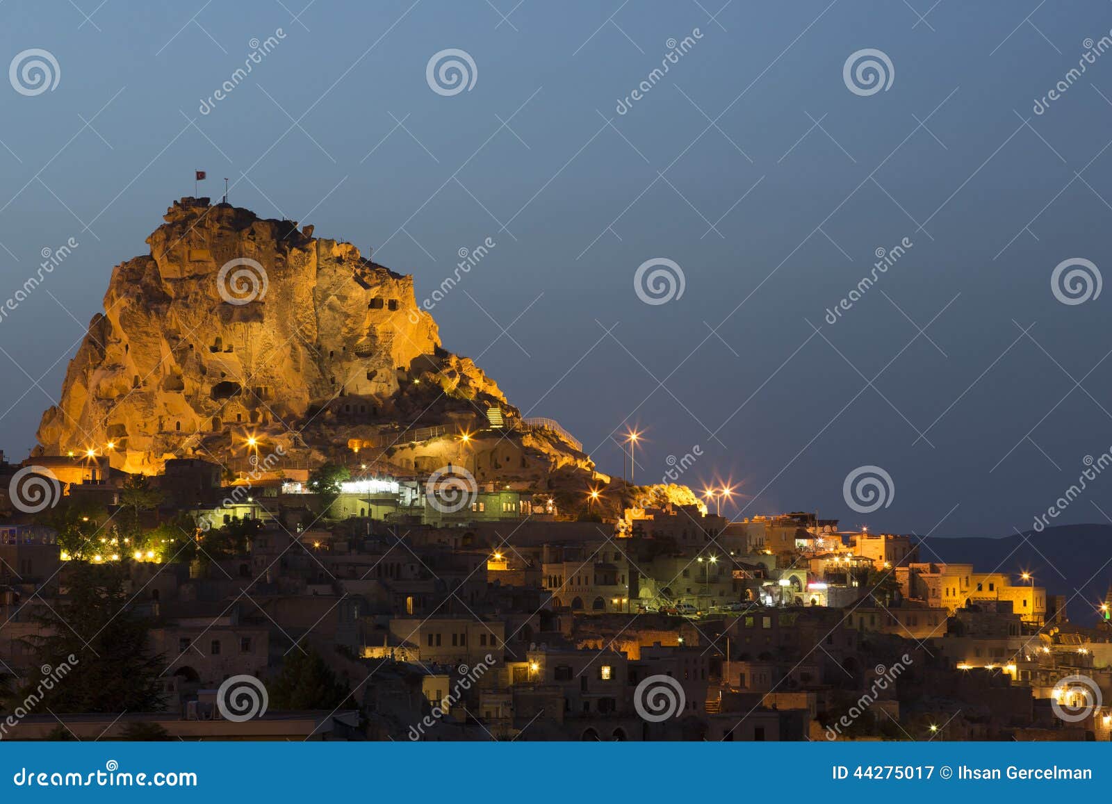 Uchisar Castle in Cappacocia, Nevsehir, Turkey Stock Image - Image of ...