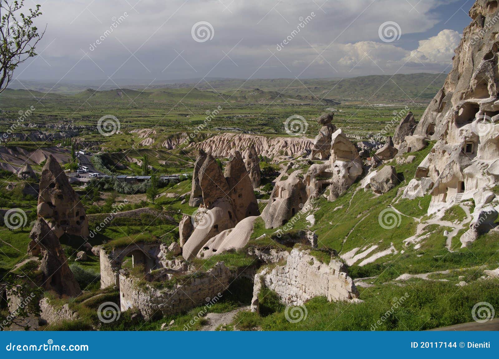 Uchisar Castle, Cappadocia, Turkey Stock Photo - Image of tourists ...