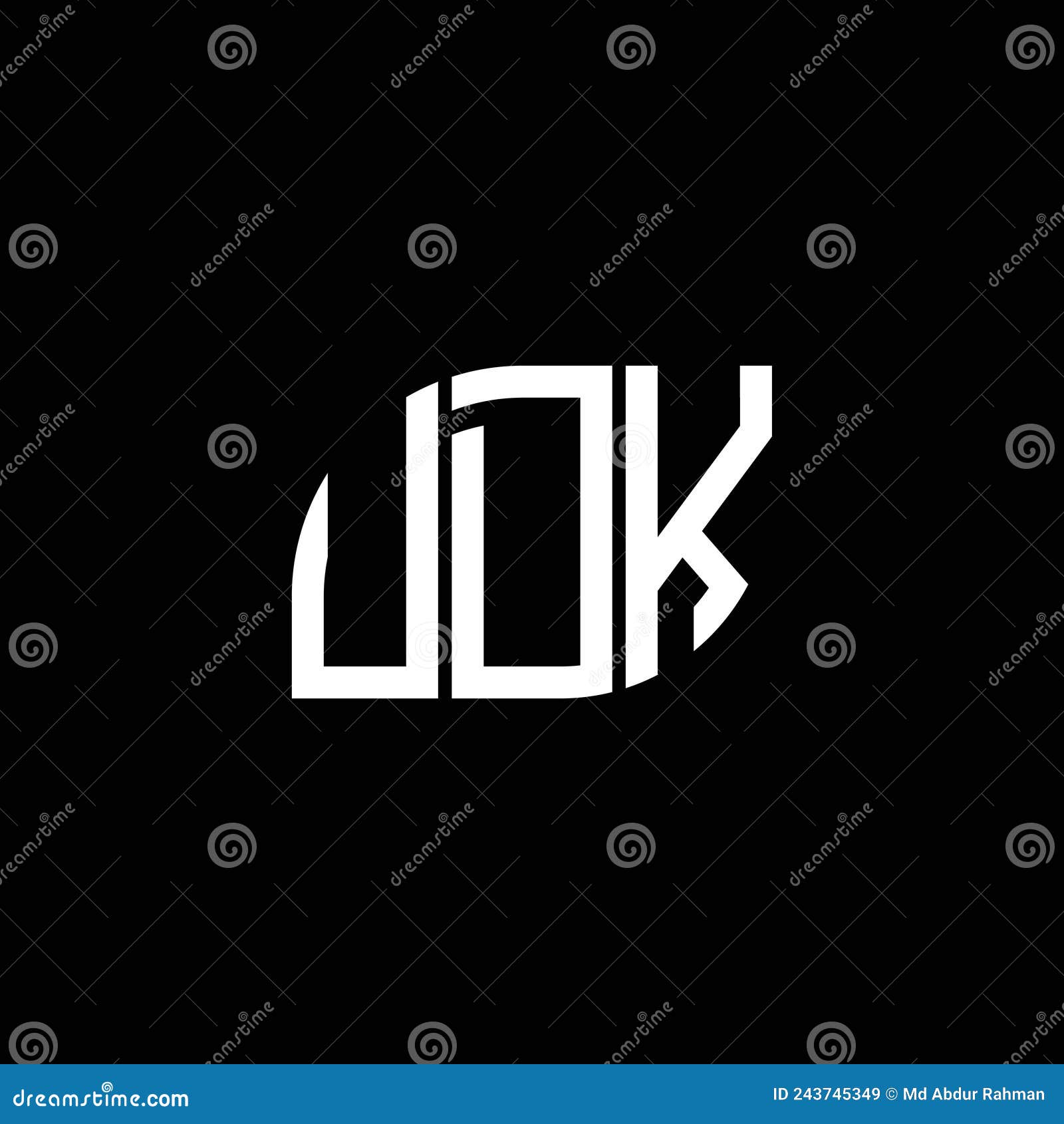 UCK Letter Logo Design on Black Background. UCK Creative Initials ...