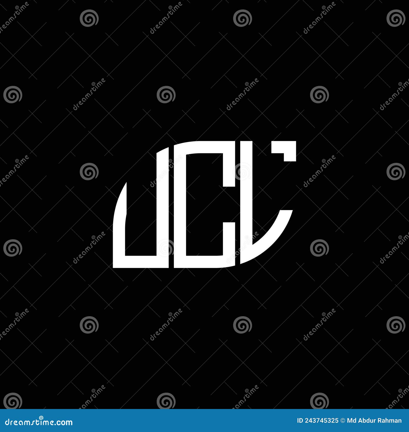 UCL Letter Logo Design on Black Background. UCL Creative Initials ...