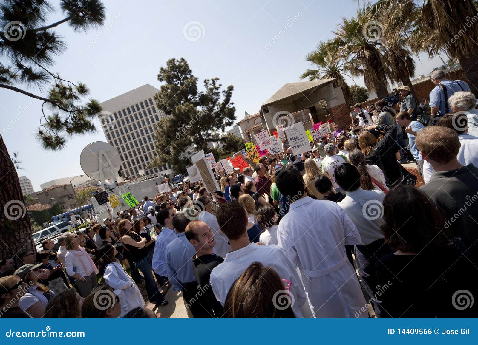 UCLA Pro-Test Rally editorial photo. Image of rights - 14409566