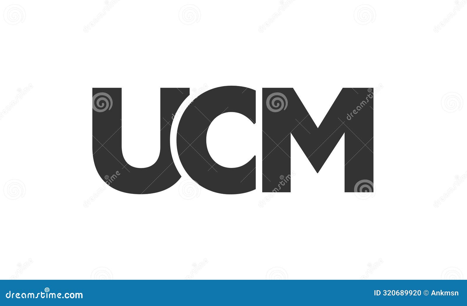 UCM Logo Design Template with Strong and Modern Bold Text. Initial ...