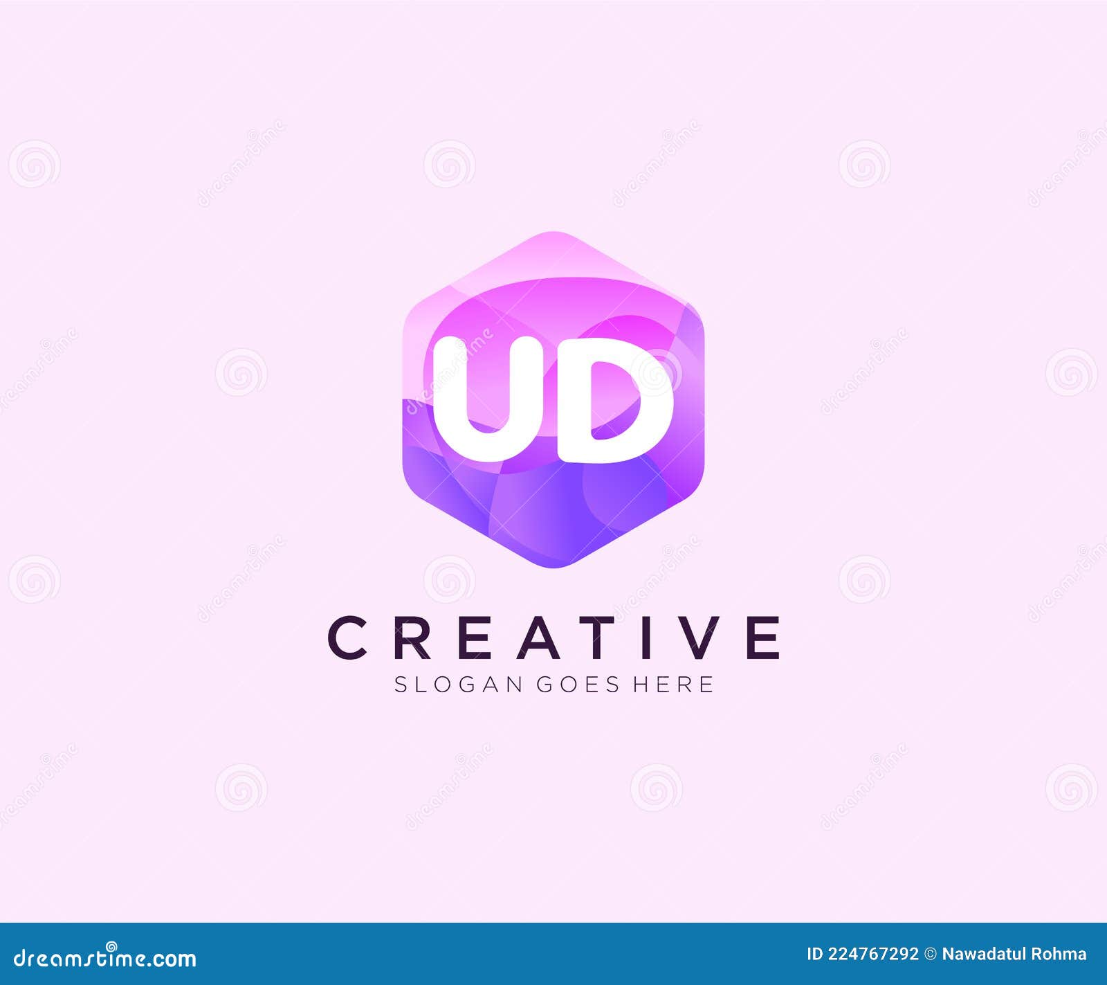UD Initial Logo with Colorful Hexagon Modern Business Alphabet Logo ...