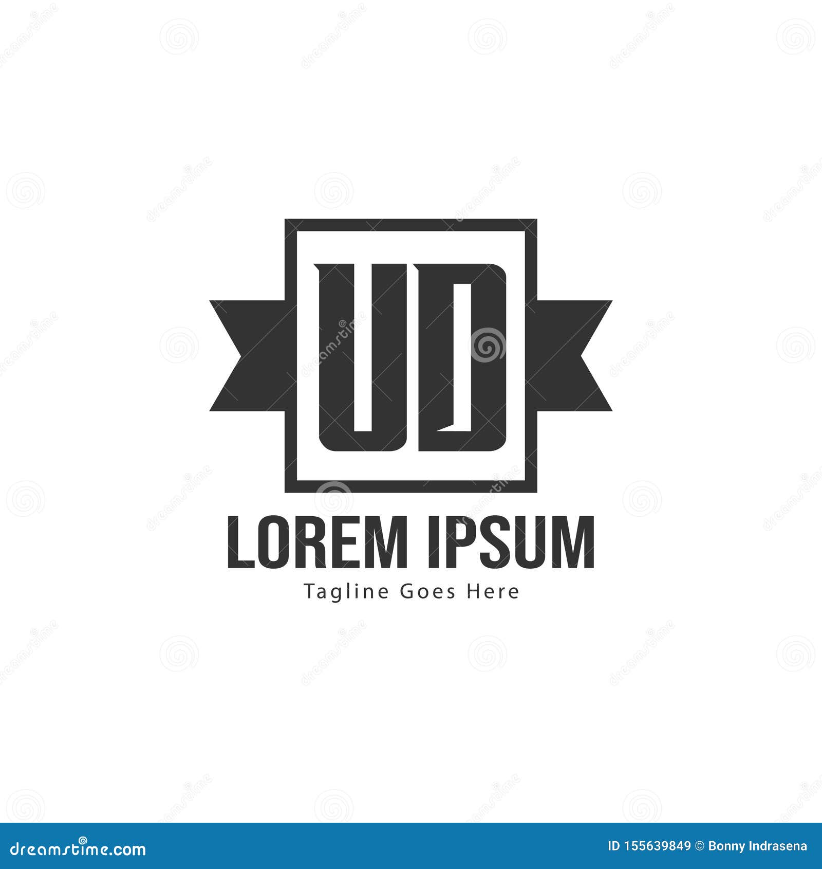 UD Letter Logo Design. Creative Modern UD Letters Icon Illustration ...