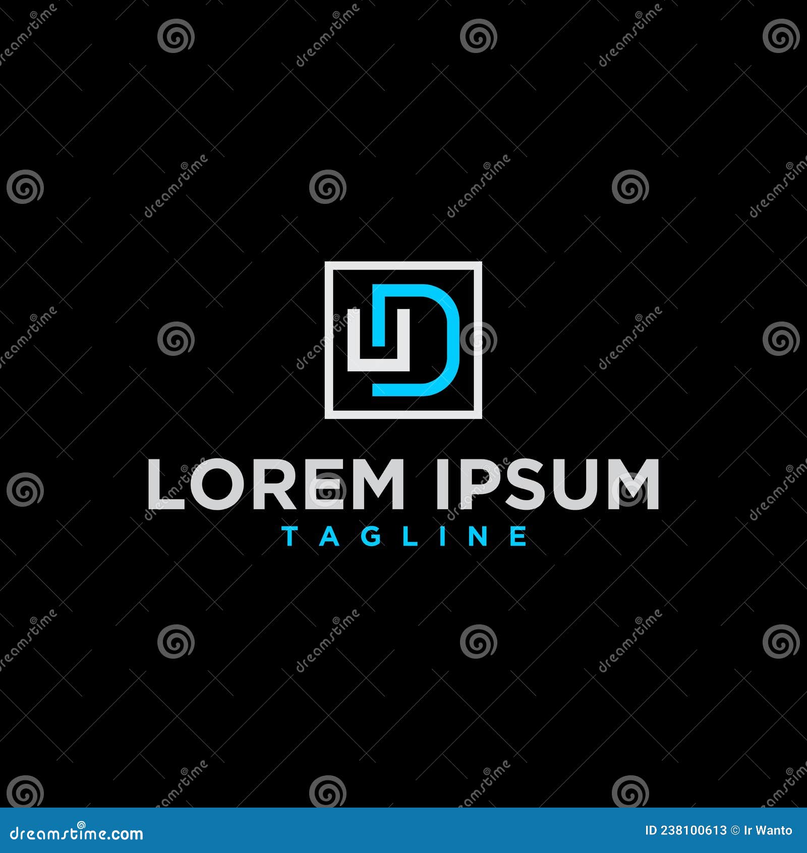 Ud Monogram Logo Design Inspiration Stock Vector - Illustration of ...