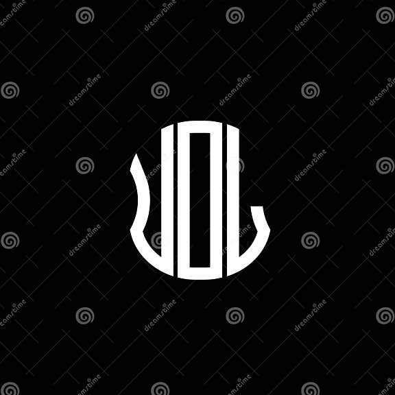UDL Letter Logo Abstract Creative Design. Stock Vector - Illustration ...