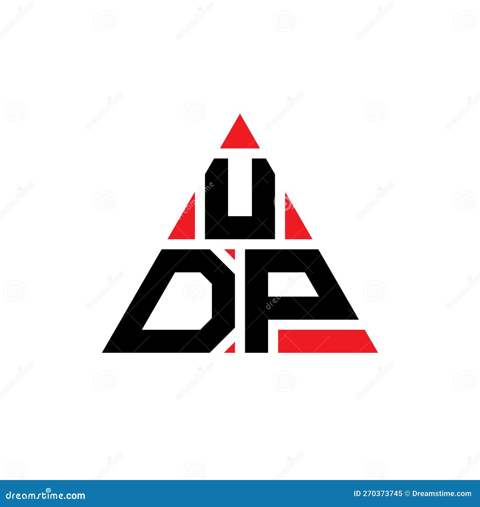 UDP Triangle Letter Logo Design with Triangle Shape. UDP Triangle Logo ...