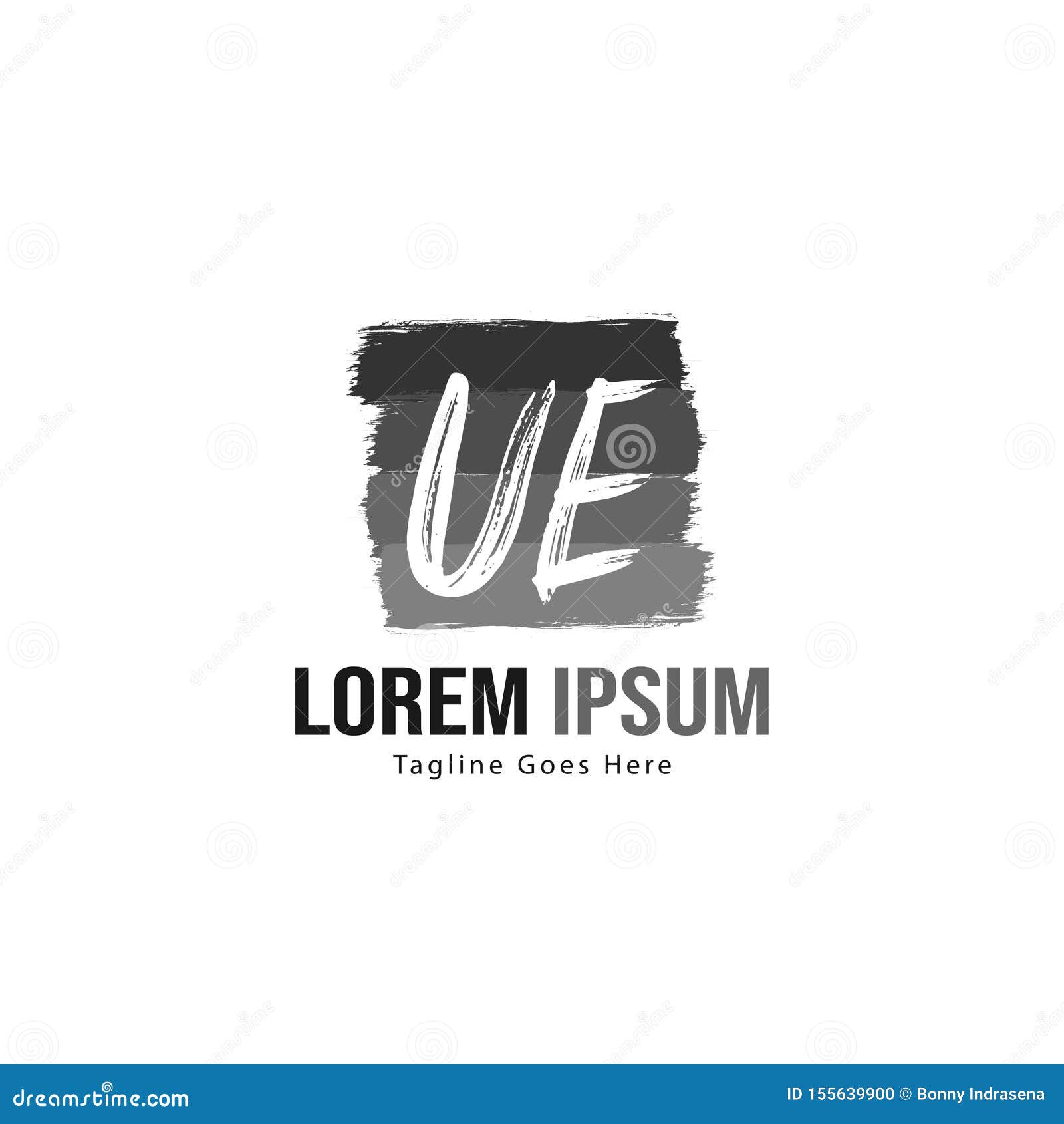 UE Letter Logo Design. Creative Modern UE Letters Icon Illustration ...