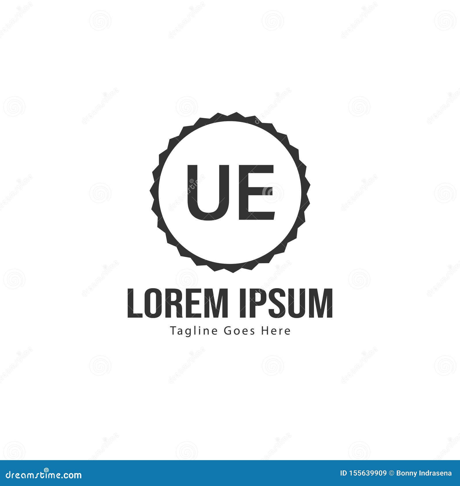 UE Letter Logo Design. Creative Modern UE Letters Icon Illustration ...