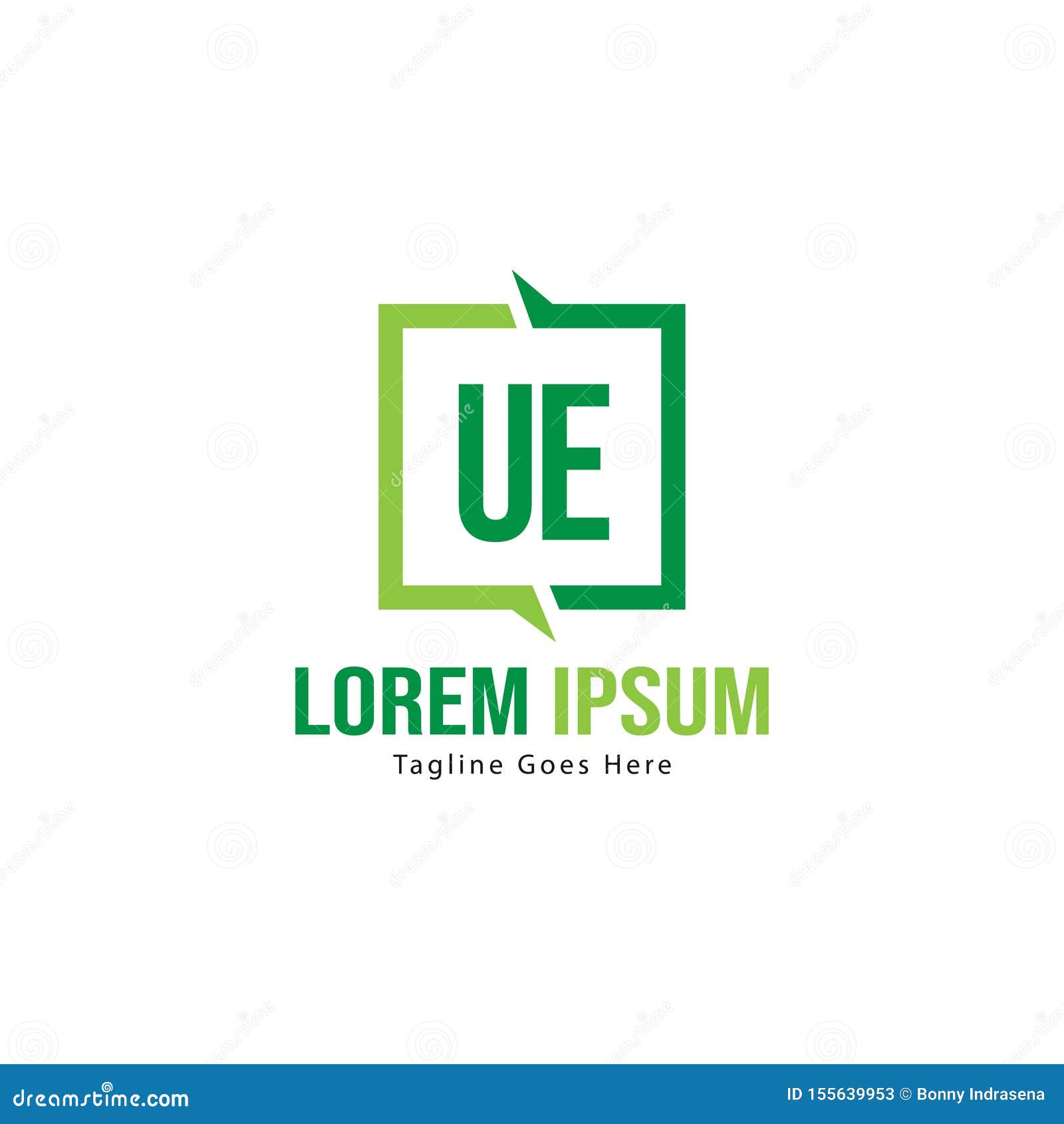 UE Letter Logo Design. Creative Modern UE Letters Icon Illustration ...
