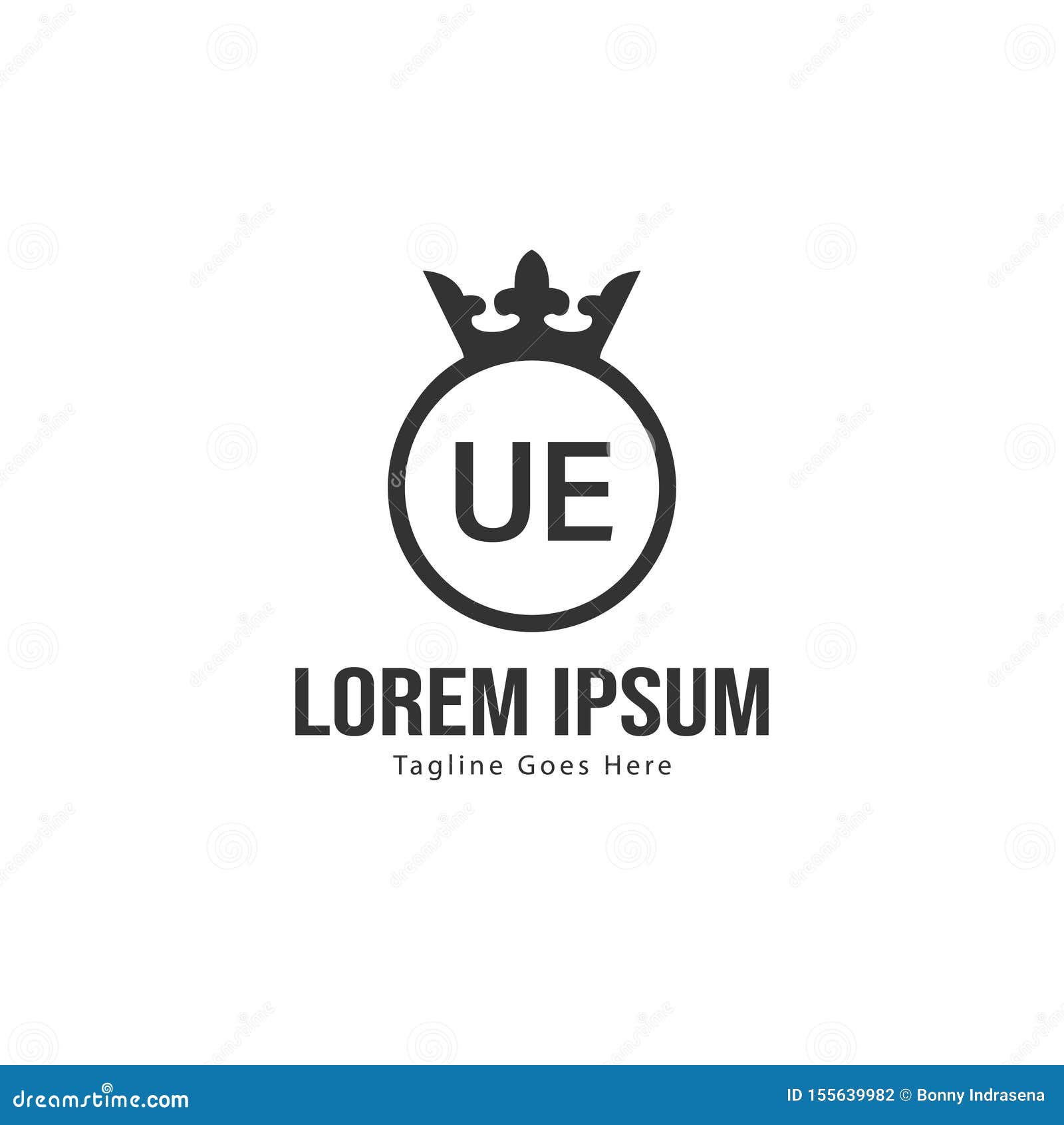 UE Letter Logo Design. Creative Modern UE Letters Icon Illustration ...