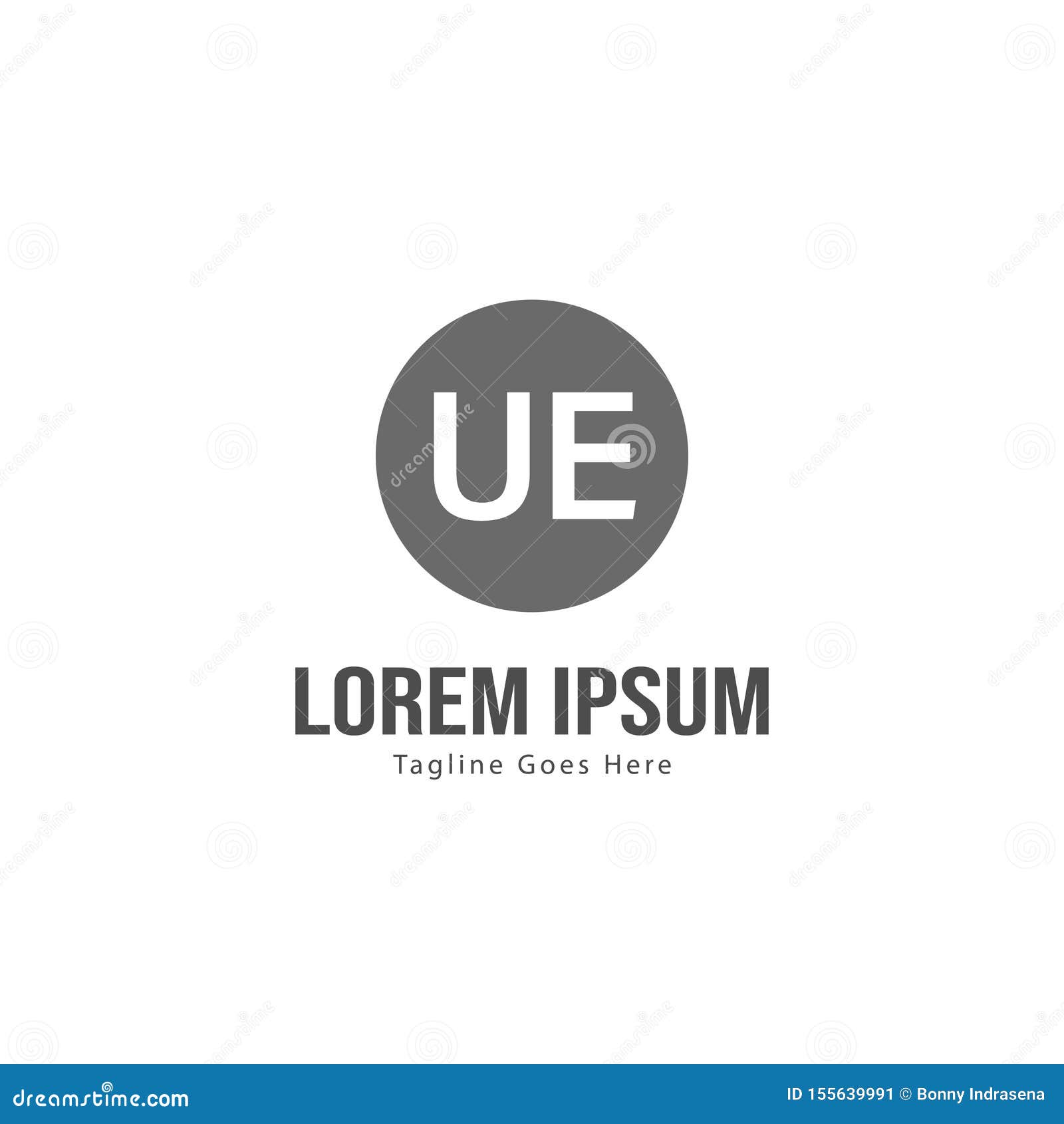 UE Letter Logo Design. Creative Modern UE Letters Icon Illustration ...