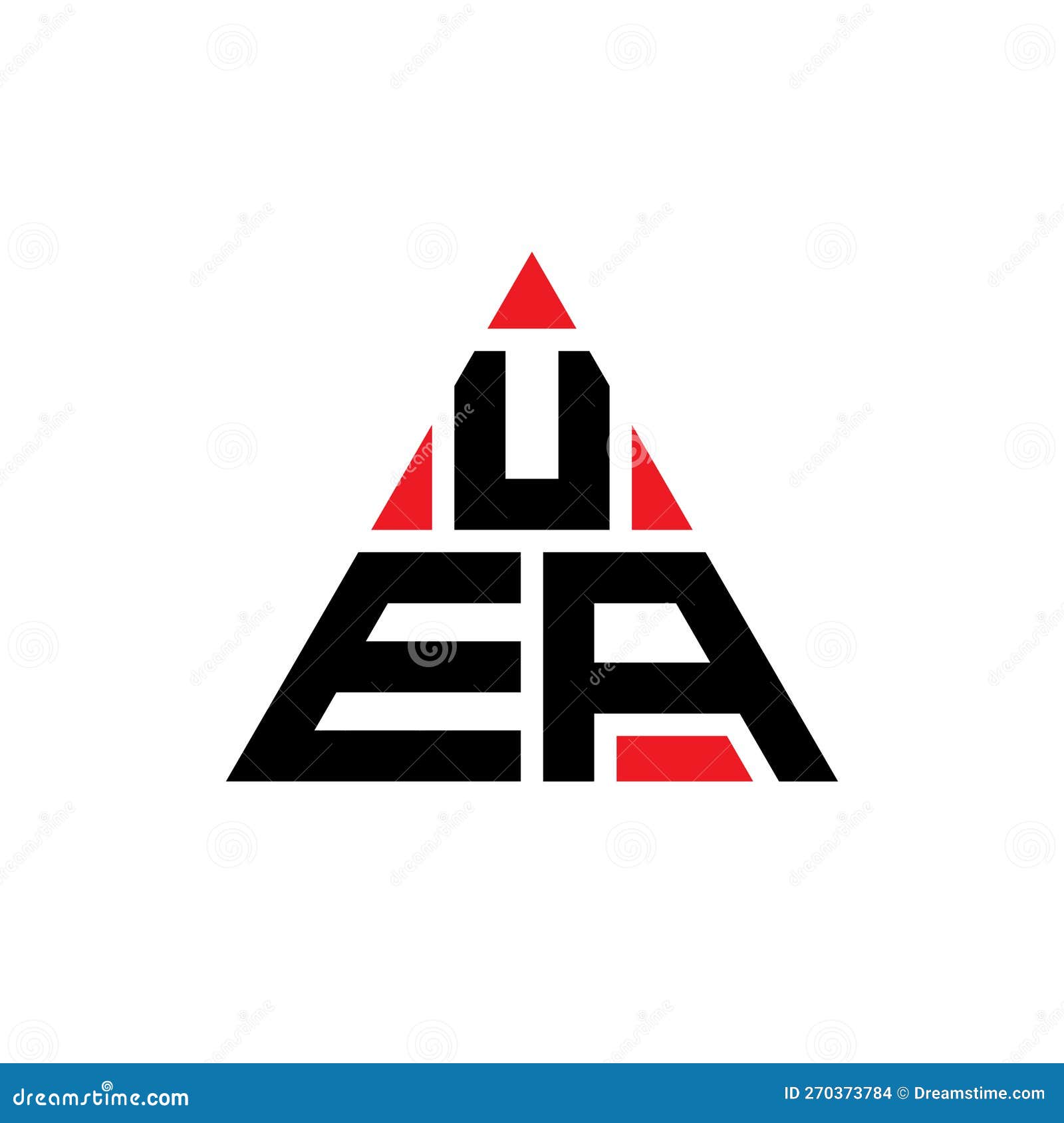 UEA Triangle Letter Logo Design with Triangle Shape. UEA Triangle Logo ...