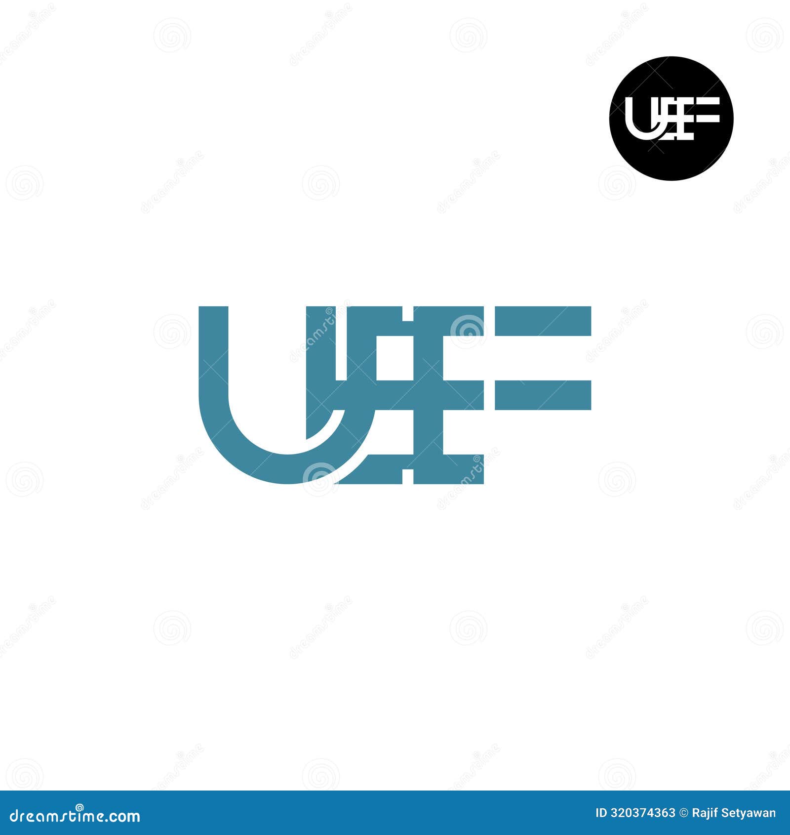 UEF Logo Letter Monogram Design Stock Vector - Illustration of monogram ...