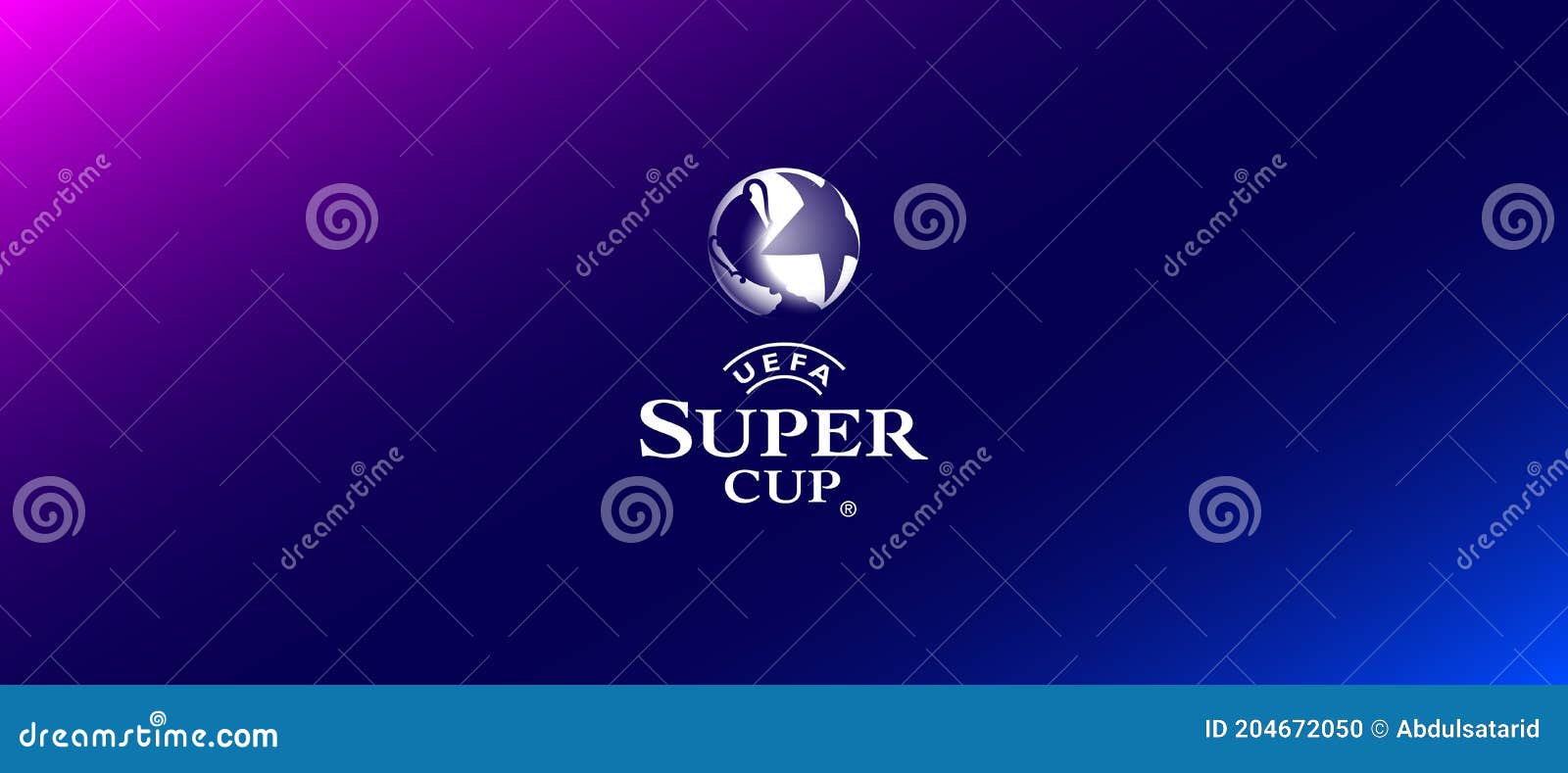 UEFA Super Cup Logo Cartoon Vector | CartoonDealer.com #204672053