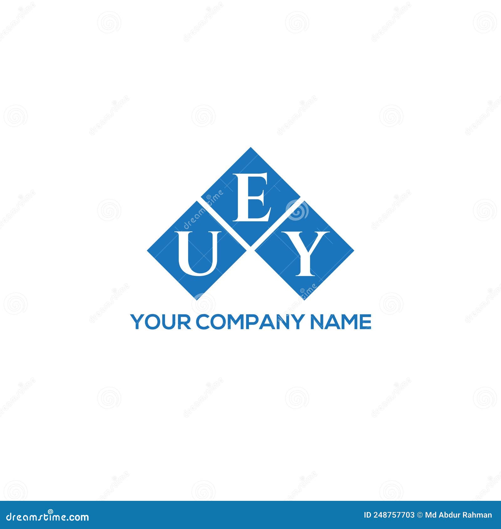 UEY Letter Logo Design on BLACK Background. UEY Creative Initials ...