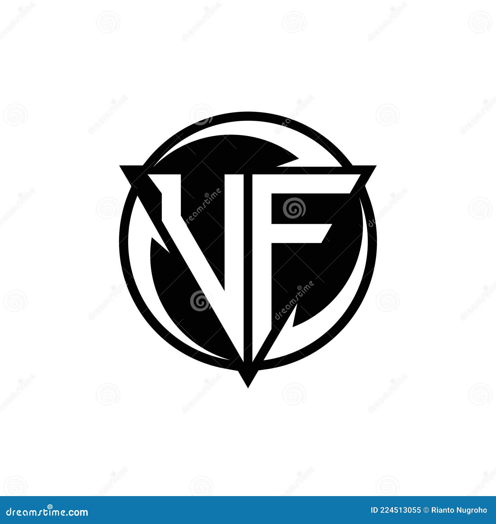 UF Logo Monogram Design Template Stock Vector - Illustration of graphic ...