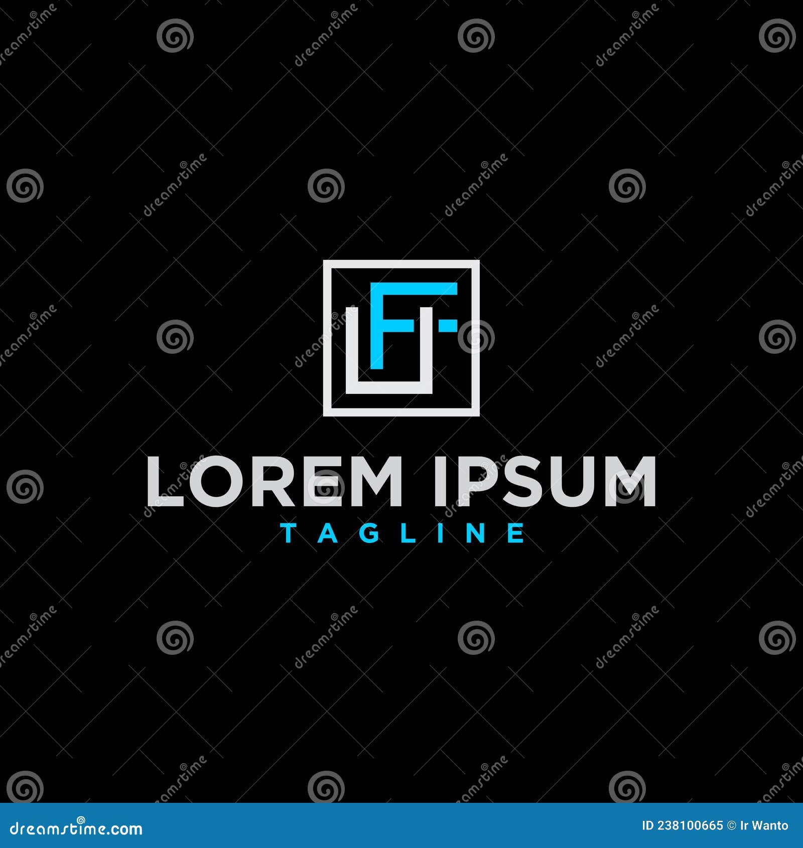 Uf Monogram Logo Design Inspiration Stock Vector - Illustration of ...