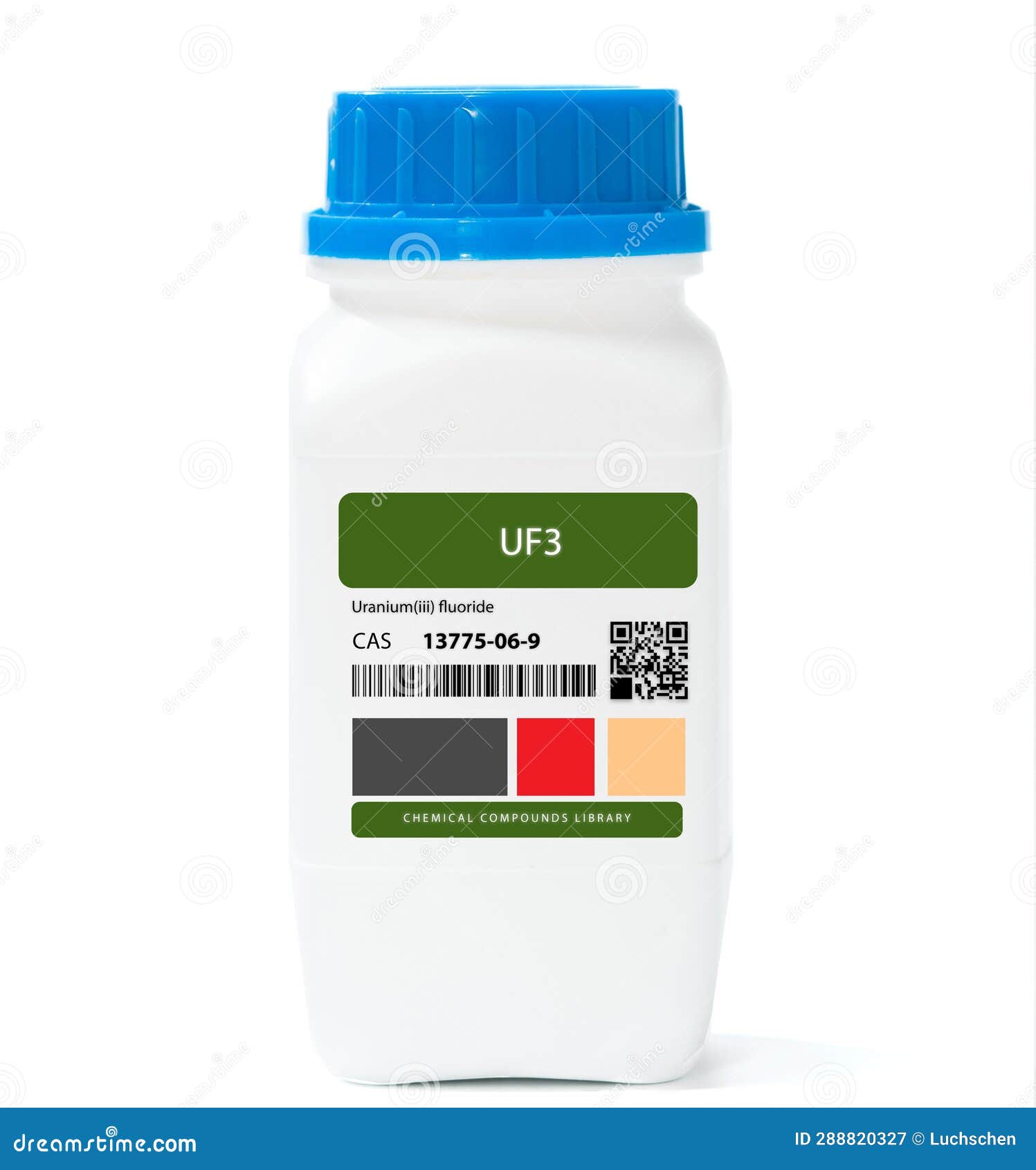 UF3 - Uranium(III) Fluoride Stock Image - Image of container, product ...