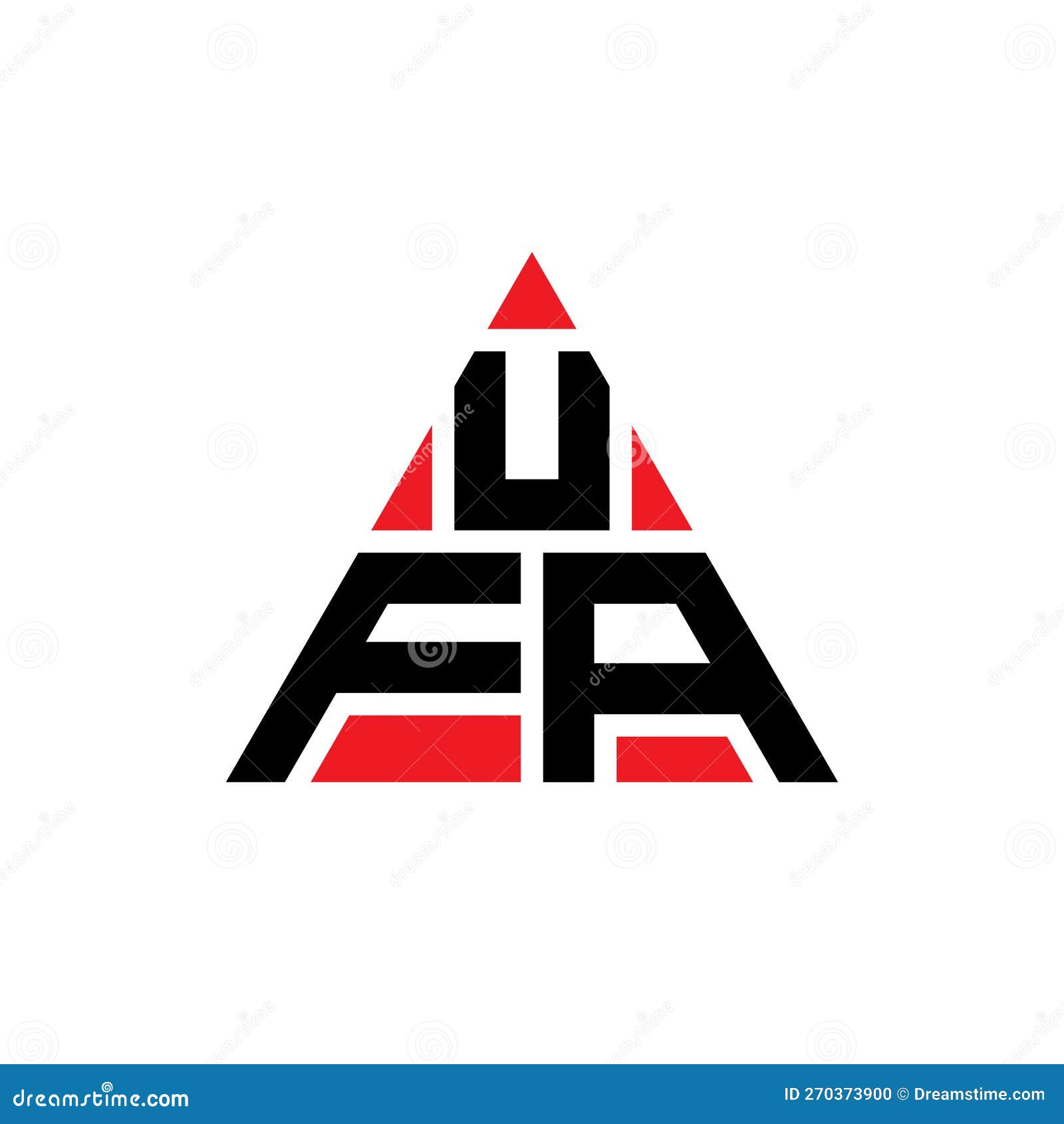 UFA Triangle Letter Logo Design with Triangle Shape. UFA Triangle Logo ...