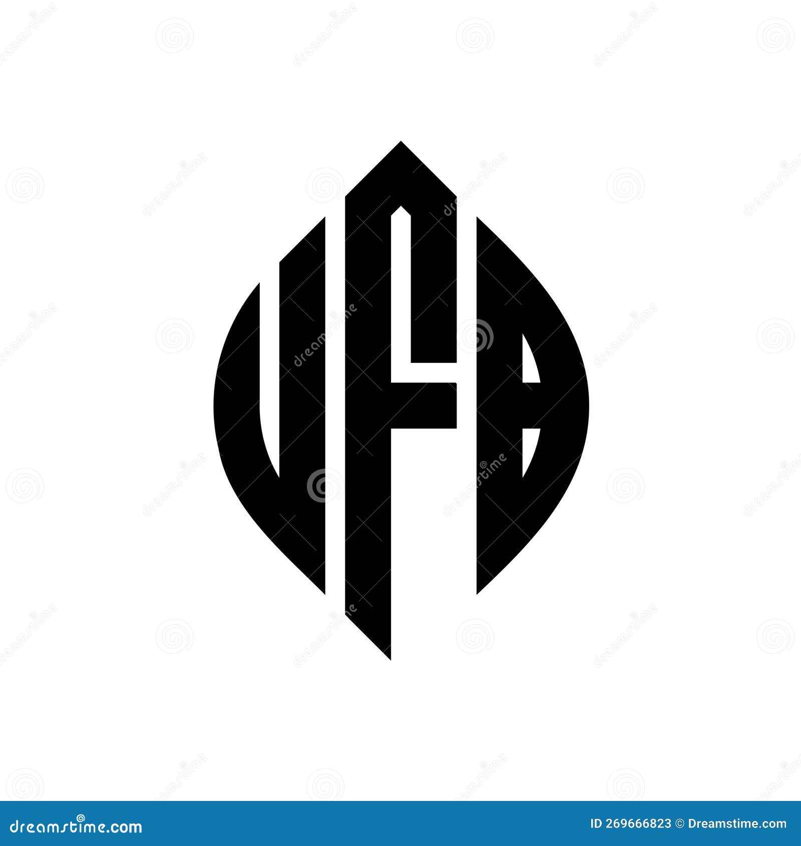 UFB Circle Letter Logo Design with Circle and Ellipse Shape. UFB ...