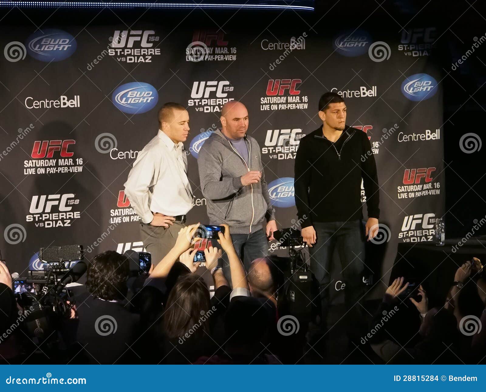 UFC 158 Press conference editorial stock image. Image of press - 28815284
