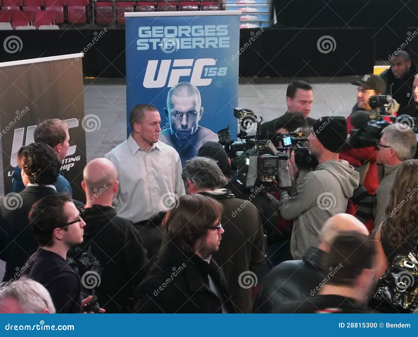 UFC 158 Press conference editorial image. Image of athlete - 28815300