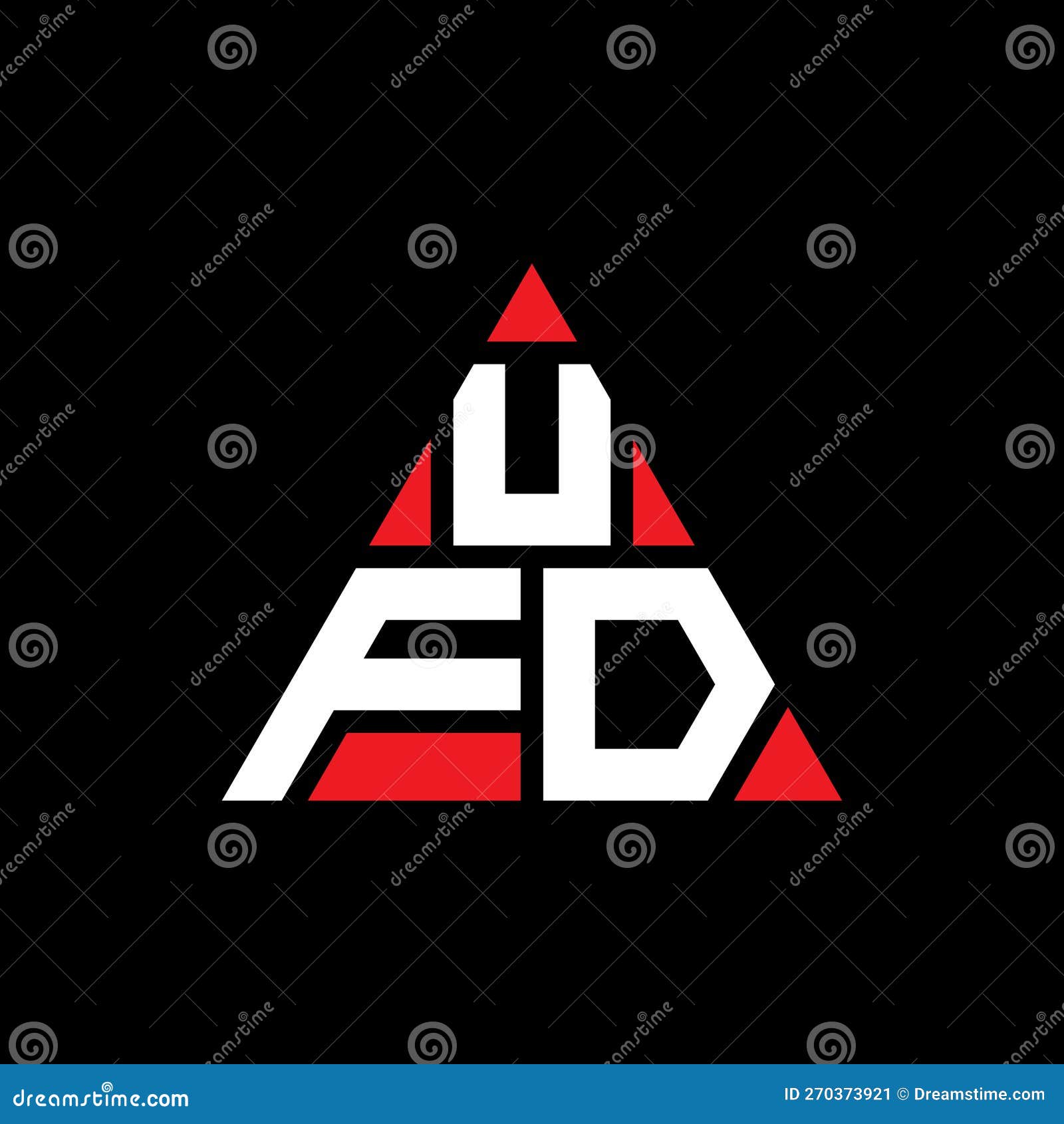 UFD Triangle Letter Logo Design with Triangle Shape. UFD Triangle Logo ...
