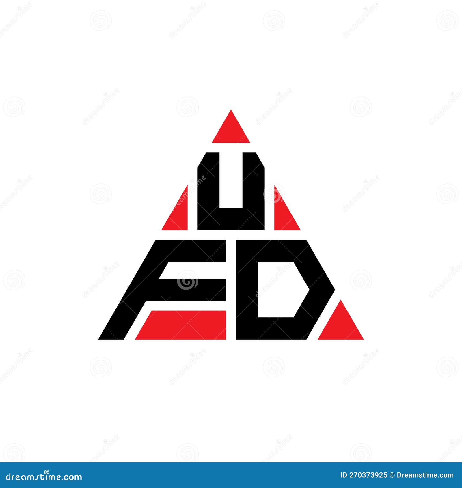 UFD Triangle Letter Logo Design with Triangle Shape. UFD Triangle Logo ...