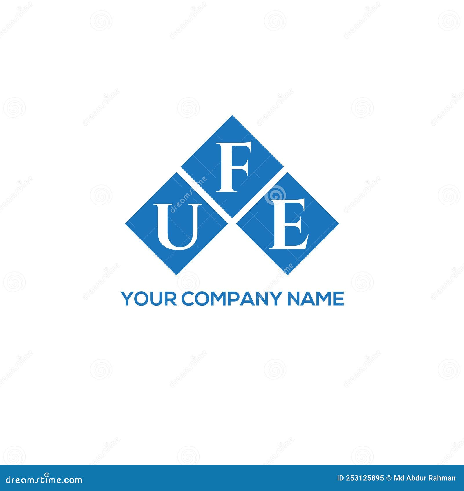 UFE Letter Logo Design on WHITE Background. UFE Creative Initials ...