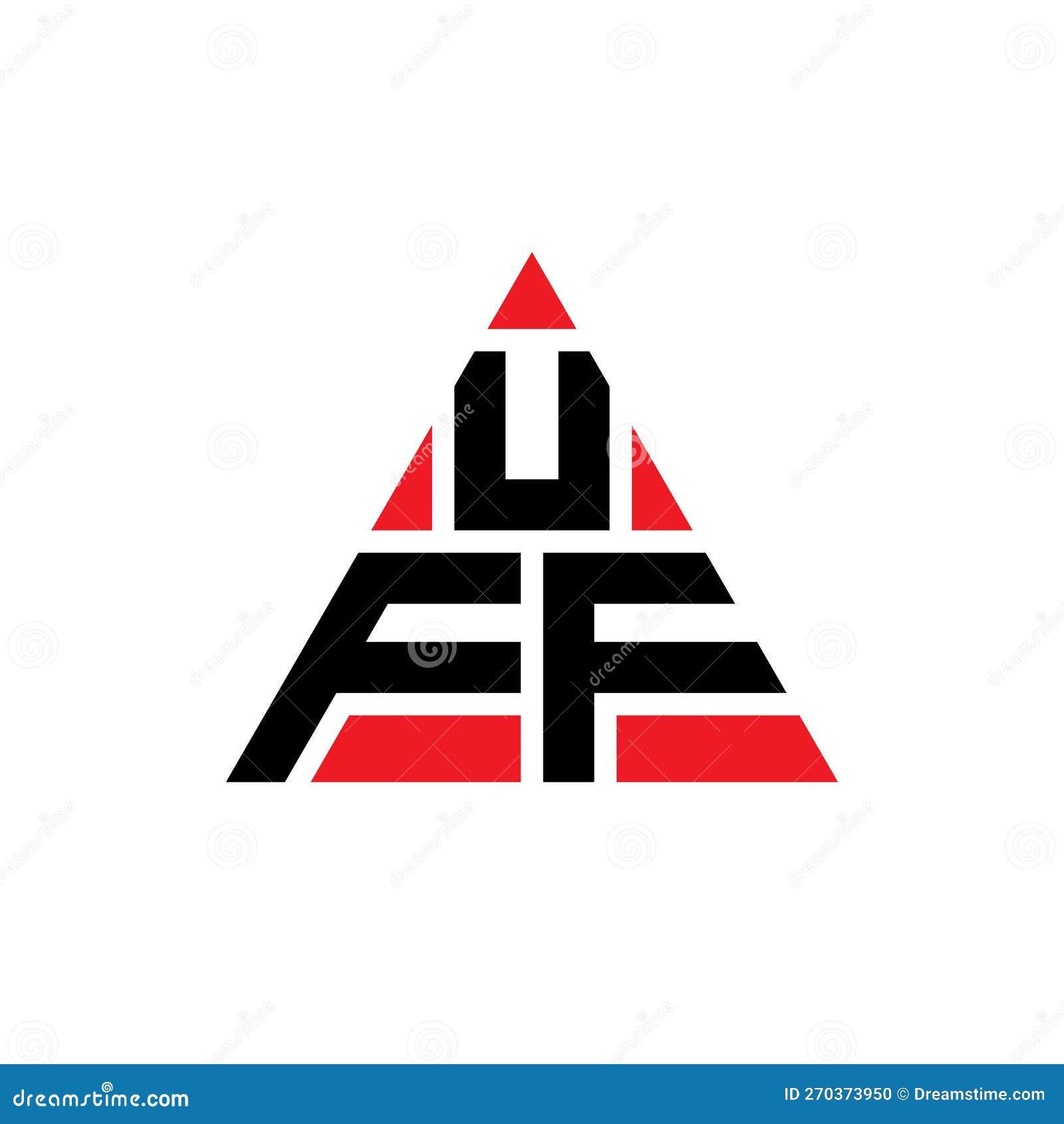 UFF Triangle Letter Logo Design with Triangle Shape. UFF Triangle Logo ...