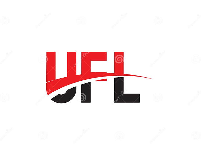 UFL Letter Initial Logo Design Vector Illustration Stock Photo - Image ...