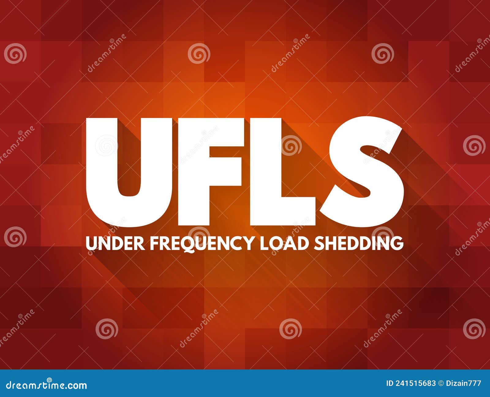 UFLS - Under Frequency Load Shedding Acronym, Abbreviation Concept Background Stock Illustration ...