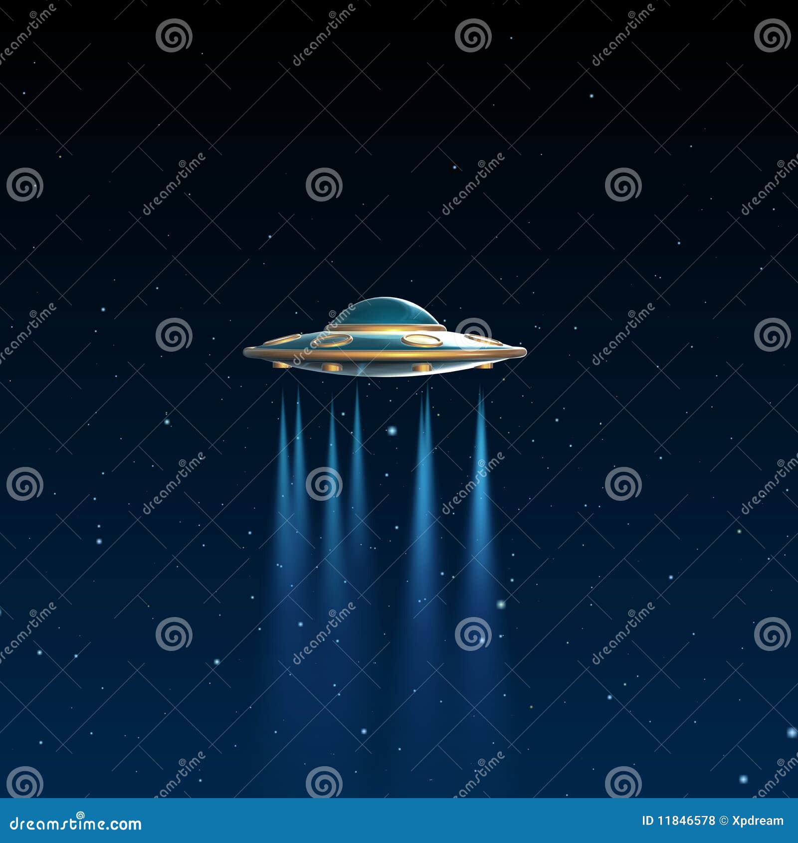 Ufo stock illustration. Illustration of round, astro - 11846578