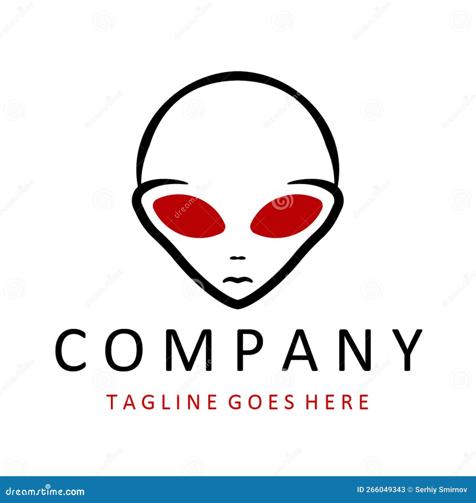 UFO, Alien Logo. Vector Illustration. Stock Vector - Illustration of ...