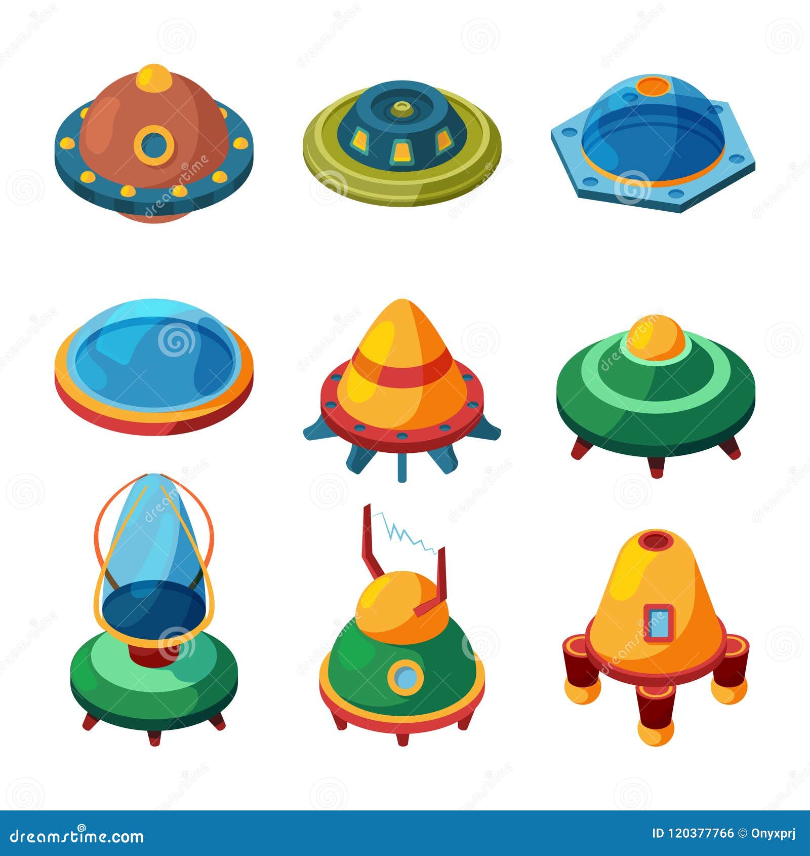 Aliens Isometric Flowchart Vector Illustration | CartoonDealer.com ...