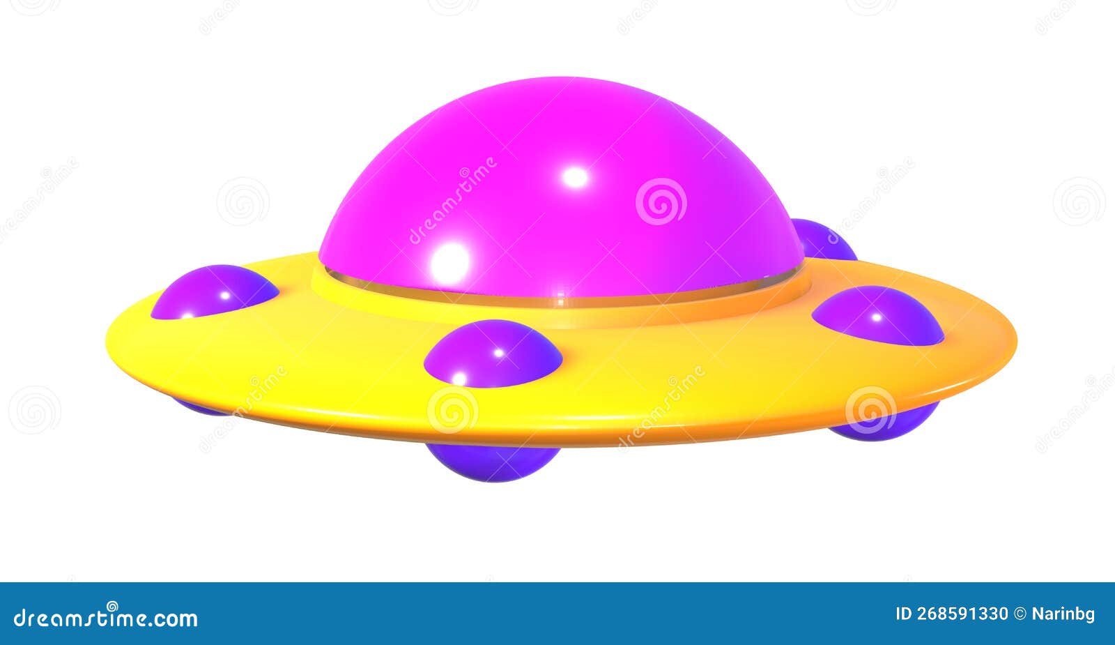 UFO 3d Icon Transparent Illustration Stock Photo - Illustration of ...