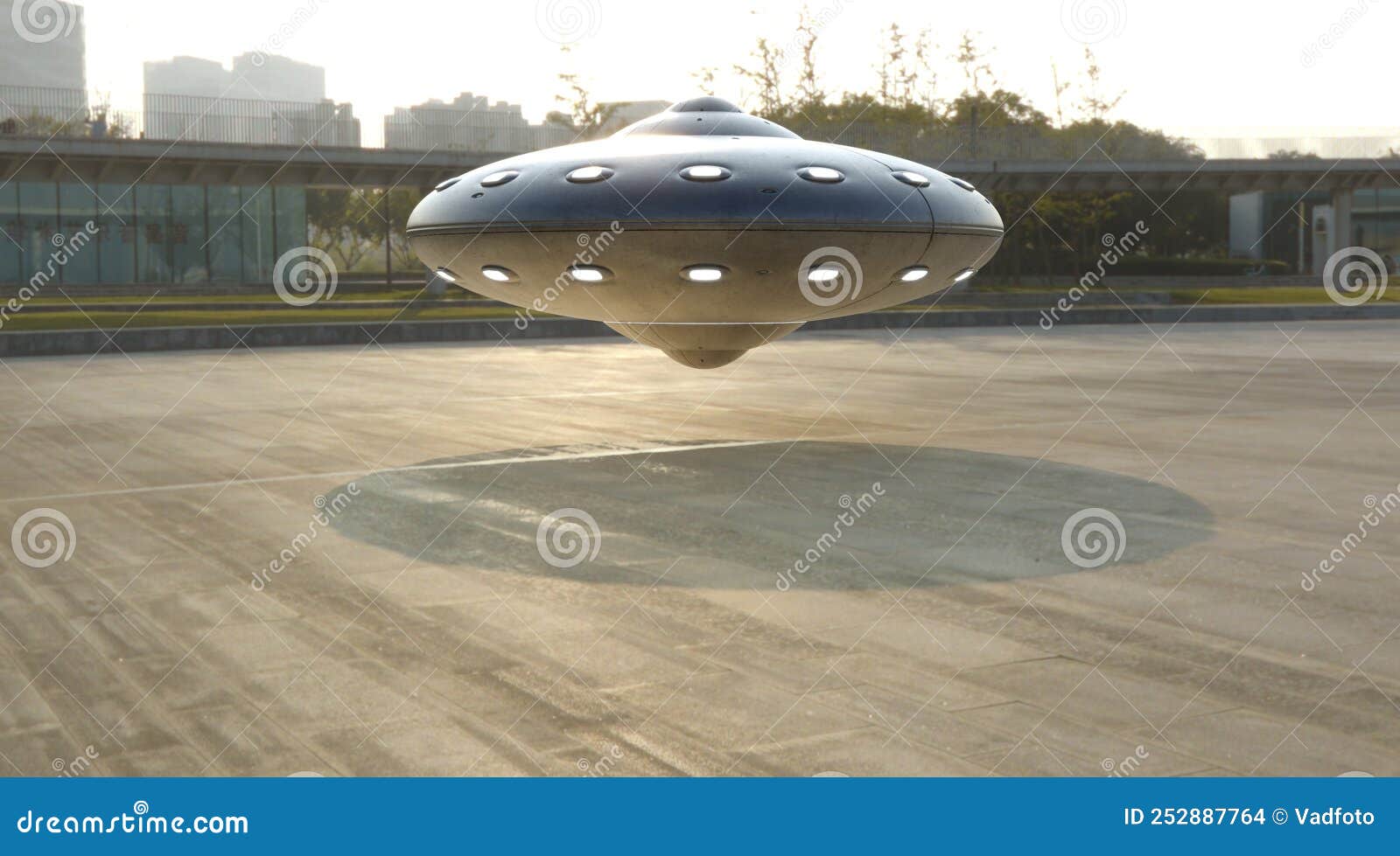Ufo 3d Visualization, 3d Render Stock Illustration - Illustration of ...