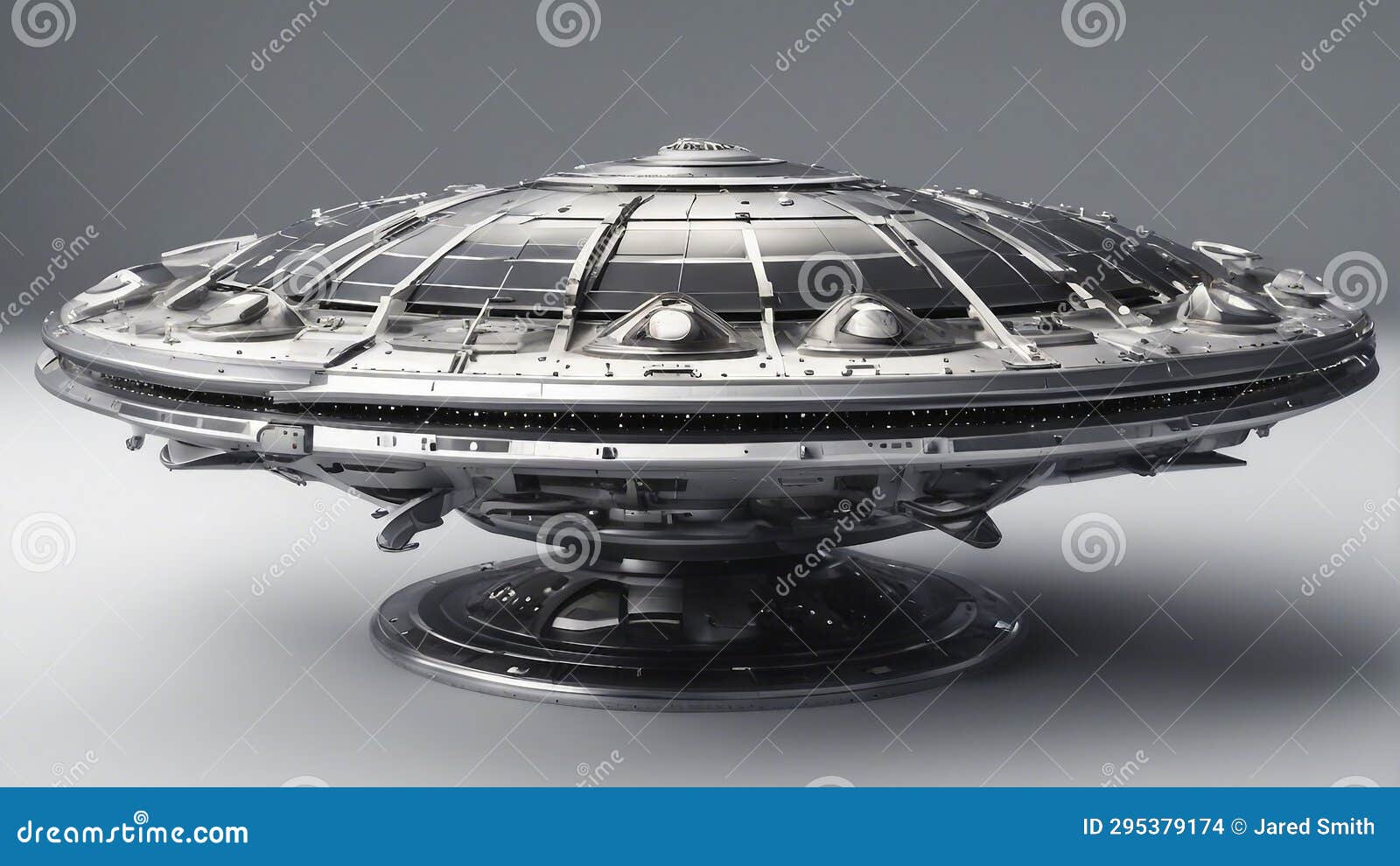 Ufo in Empty Room, _ an Alien Space Ship Isolated on White Background ...