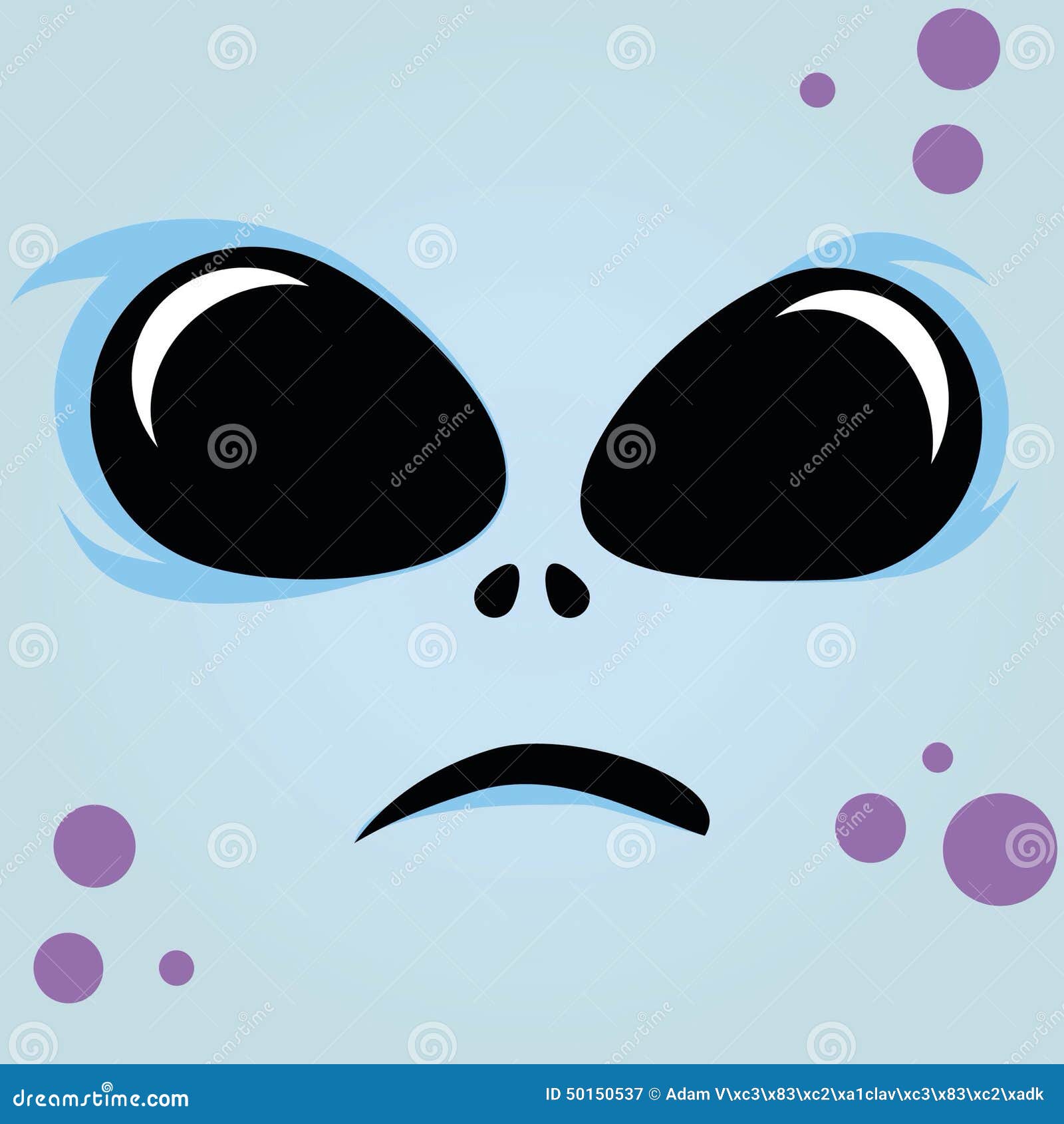 UFO face illustration stock vector. Illustration of vector - 50150537