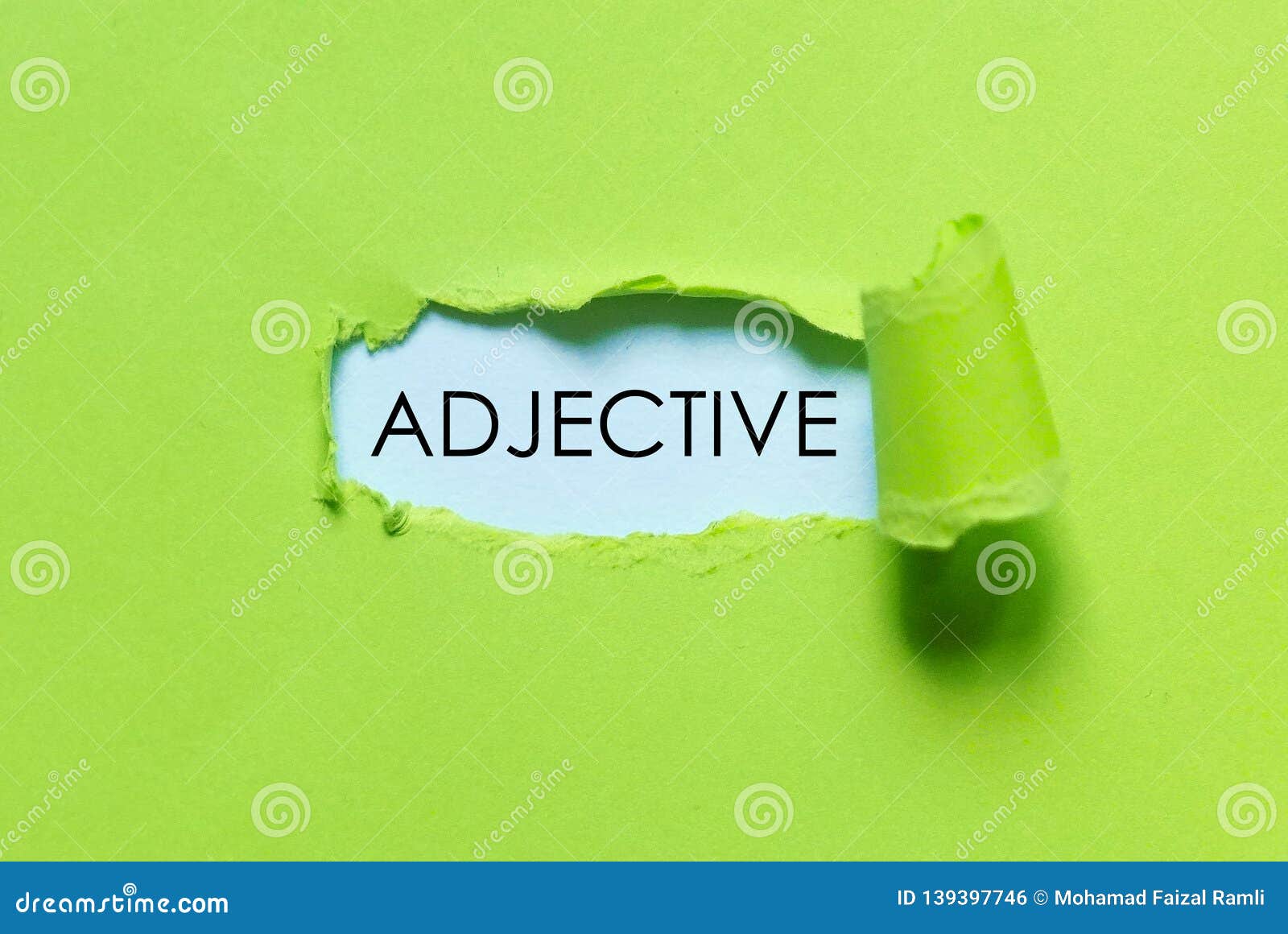 UFO Green Torn Paper Written with Adjective. Stock Photo - Image of ... UFO Green Torn Paper Written with Adjective. Stock Photo - Image of ...